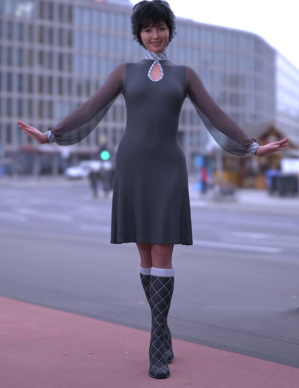 dForce Midwinter Style Outfit for Genesis 9 | Daz 3D