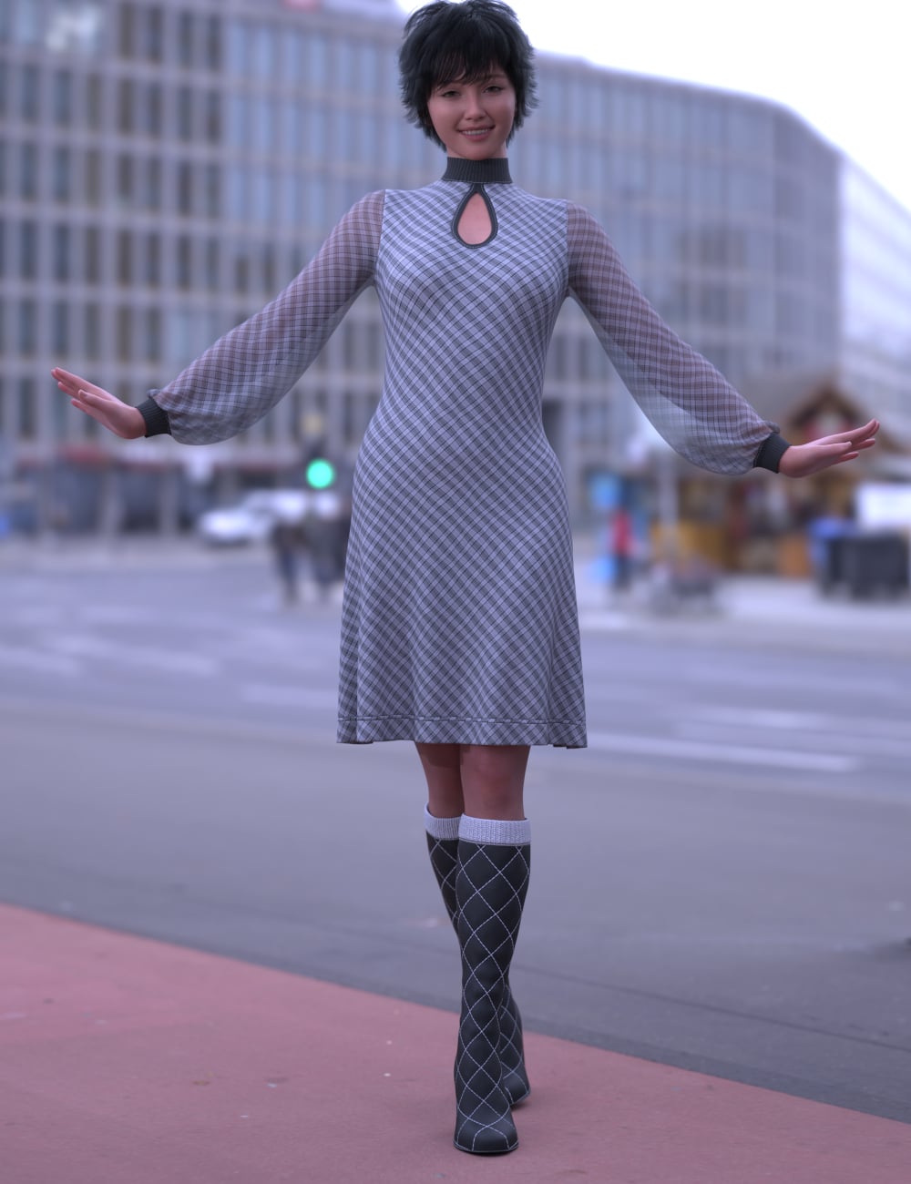 dForce Midwinter Style Outfit for Genesis 9 | Daz 3D