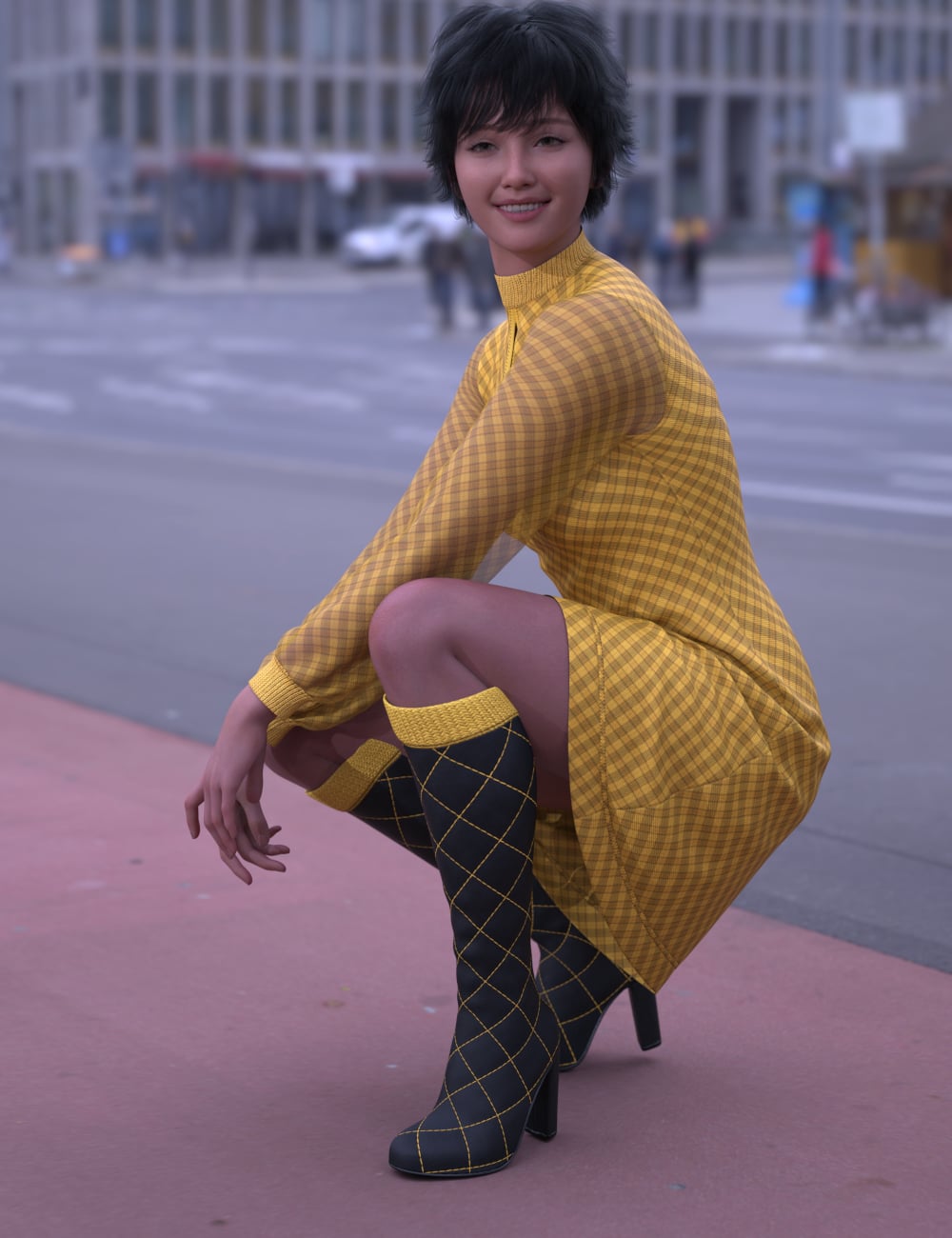 dForce Midwinter Style Outfit for Genesis 9 | Daz 3D