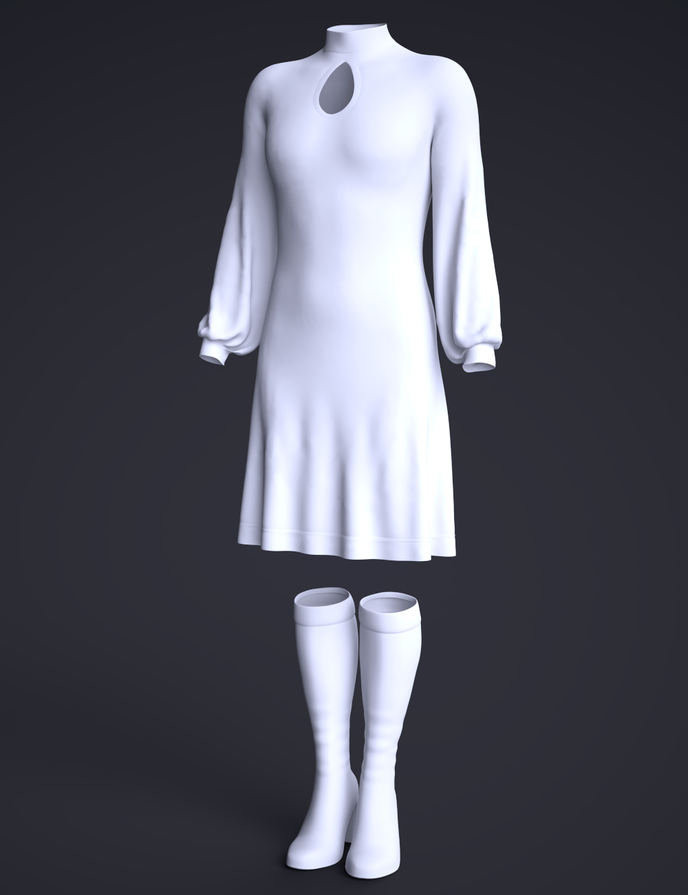 dForce Midwinter Style Outfit for Genesis 9 | Daz 3D