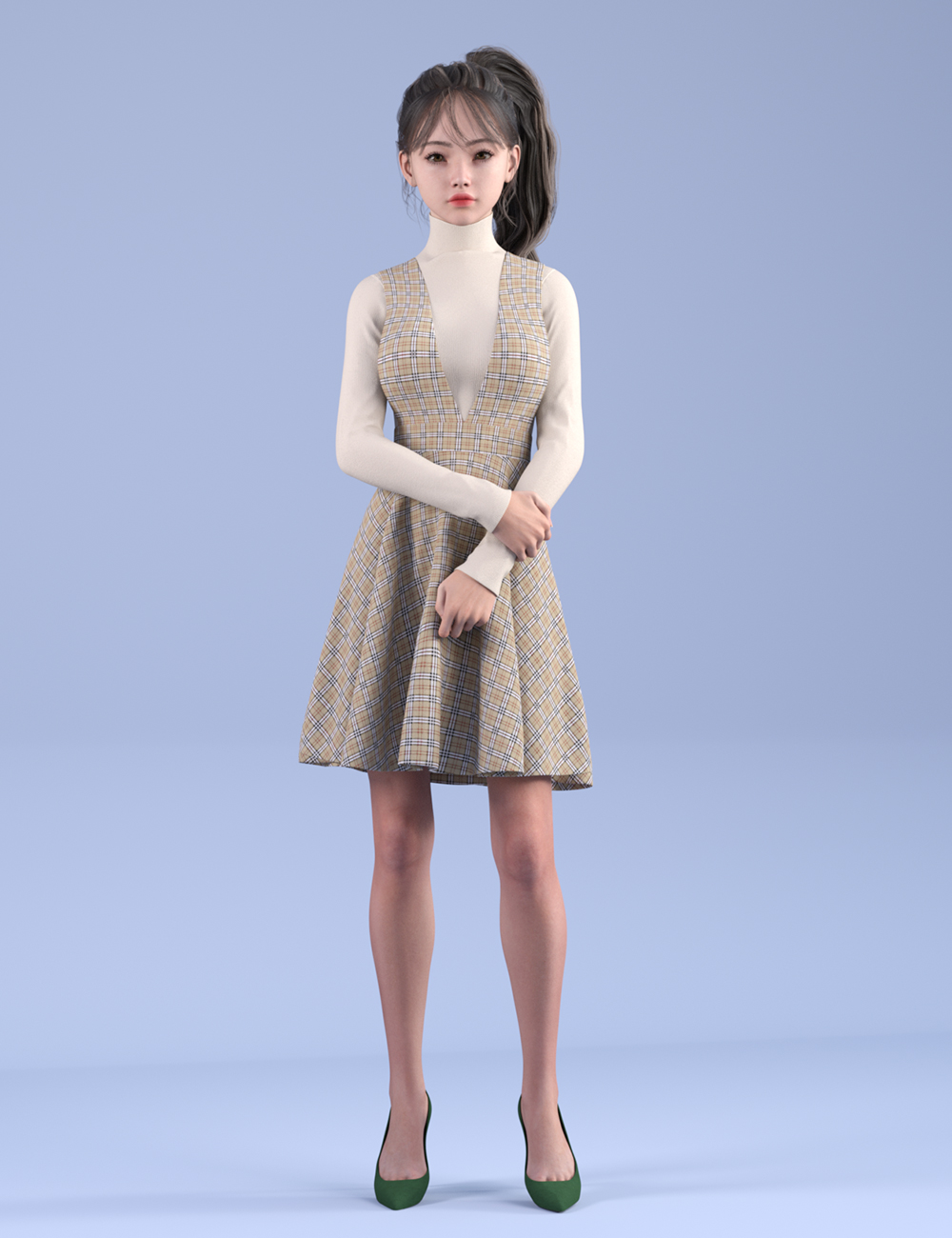 dForce HnC24 Pinafore Dress outfits for Genesis 9 | Daz 3D