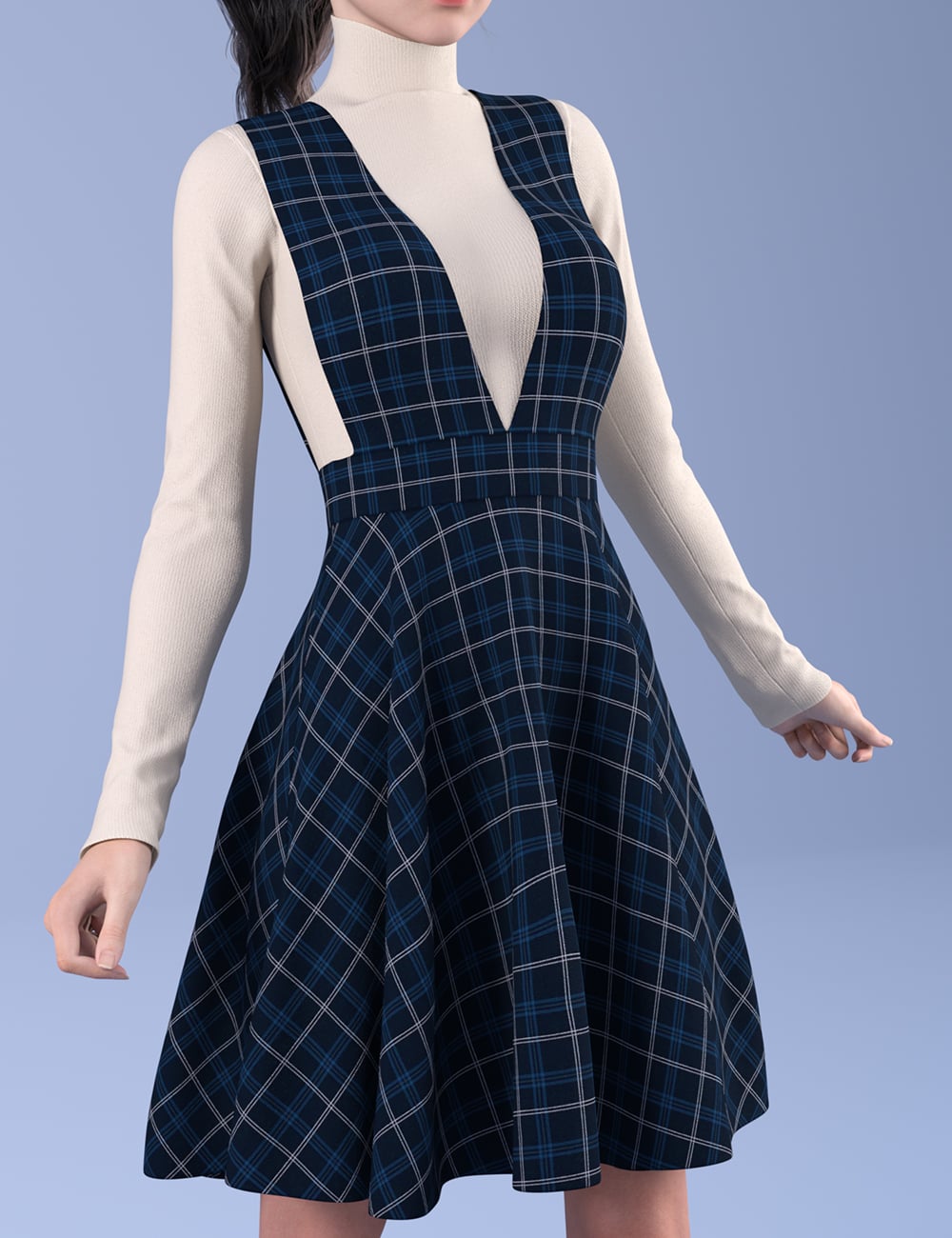 dForce HnC24 Pinafore Dress outfits for Genesis 9 | Daz 3D