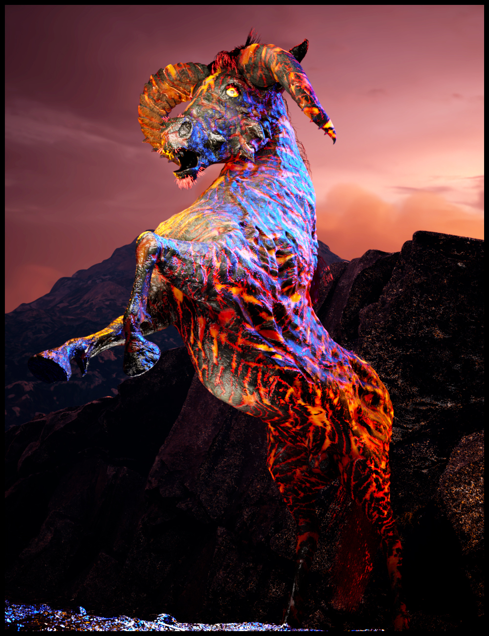 ND Daemon Horse for Daz Horse 3 | Daz 3D