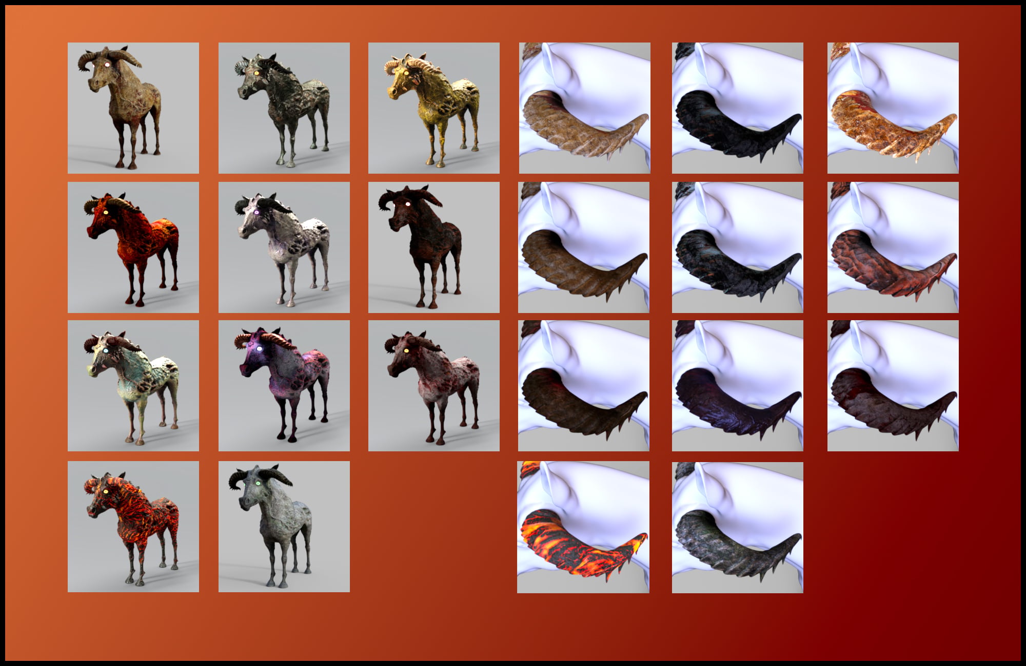 ND Daemon Horse for Daz Horse 3 | Daz 3D