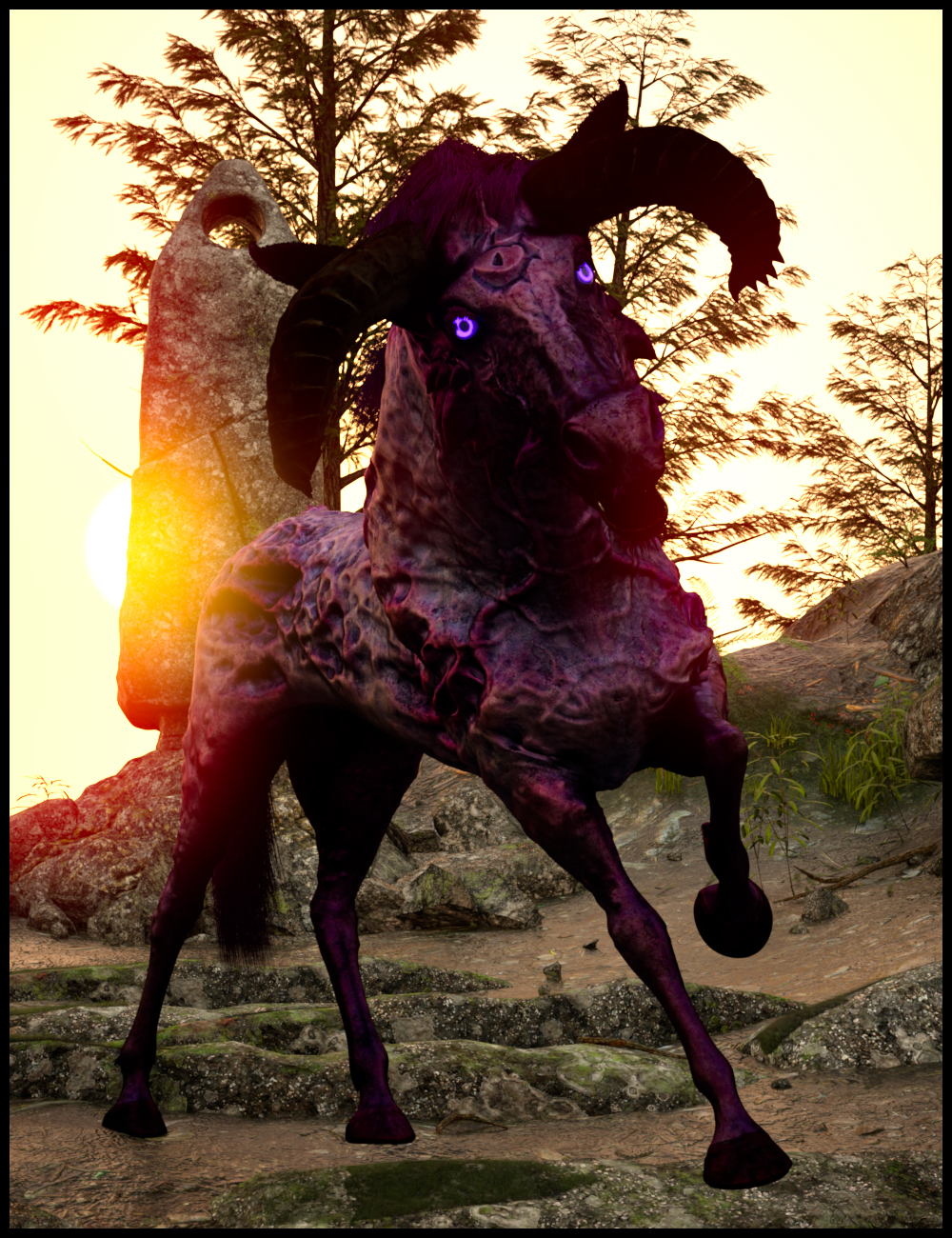 ND Daemon Horse for Daz Horse 3 | Daz 3D