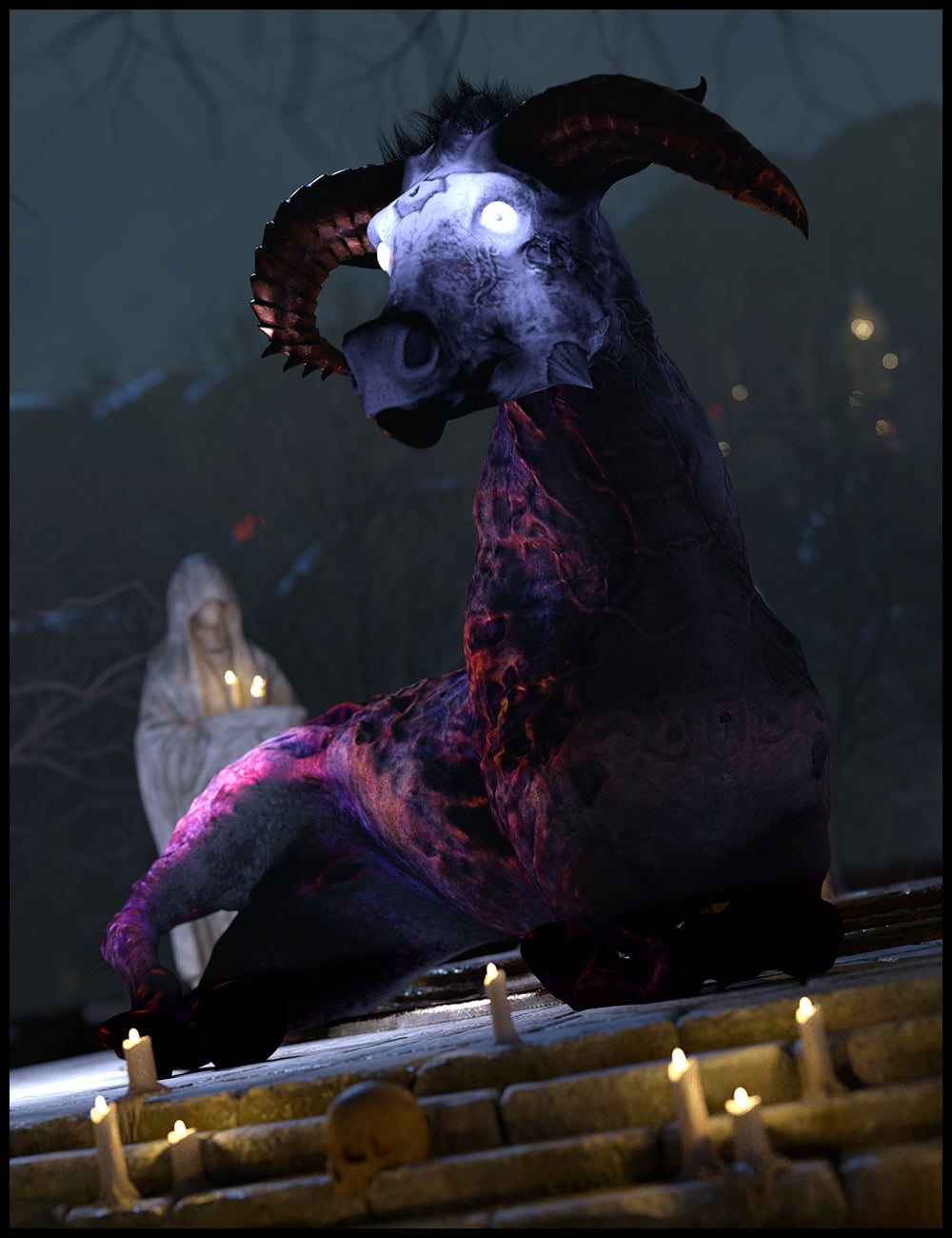 ND Daemon Horse for Daz Horse 3 | Daz 3D