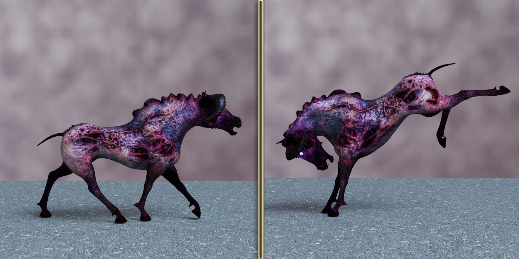 Hellish Ride Poses for ND Daemon Horse | Daz 3D