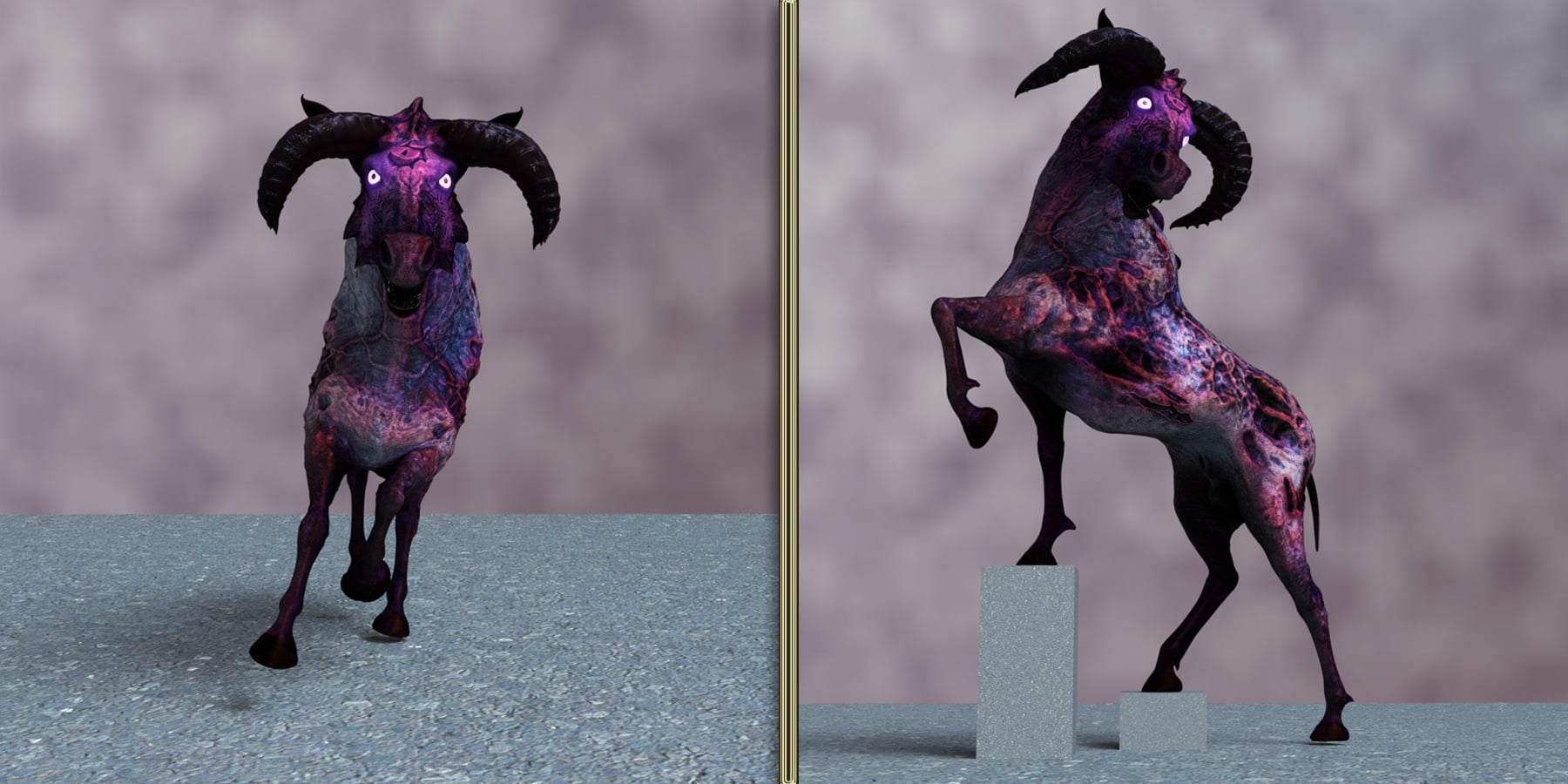 Hellish Ride Poses for ND Daemon Horse | Daz 3D
