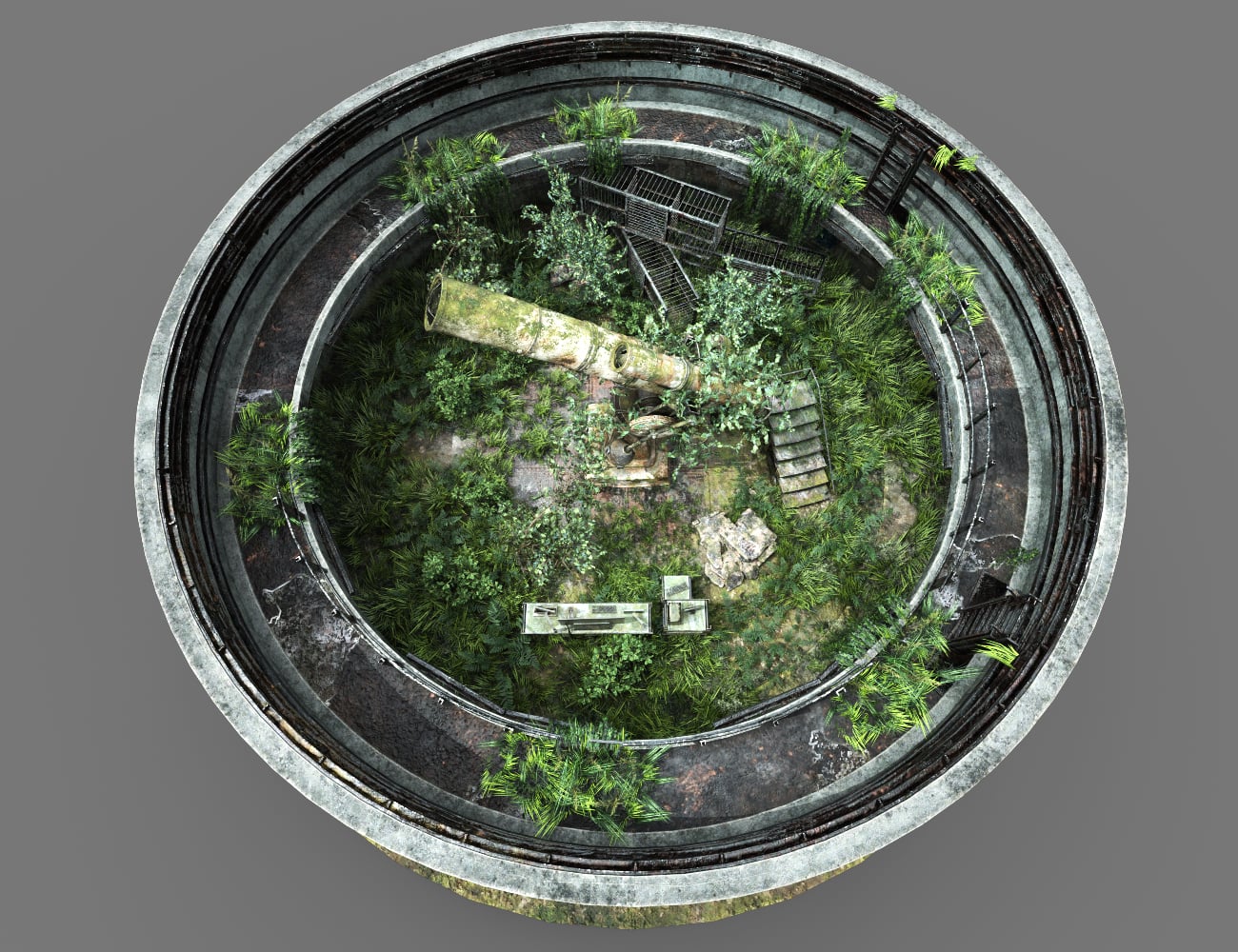 XI Forest Abandoned Observatory | Daz 3D