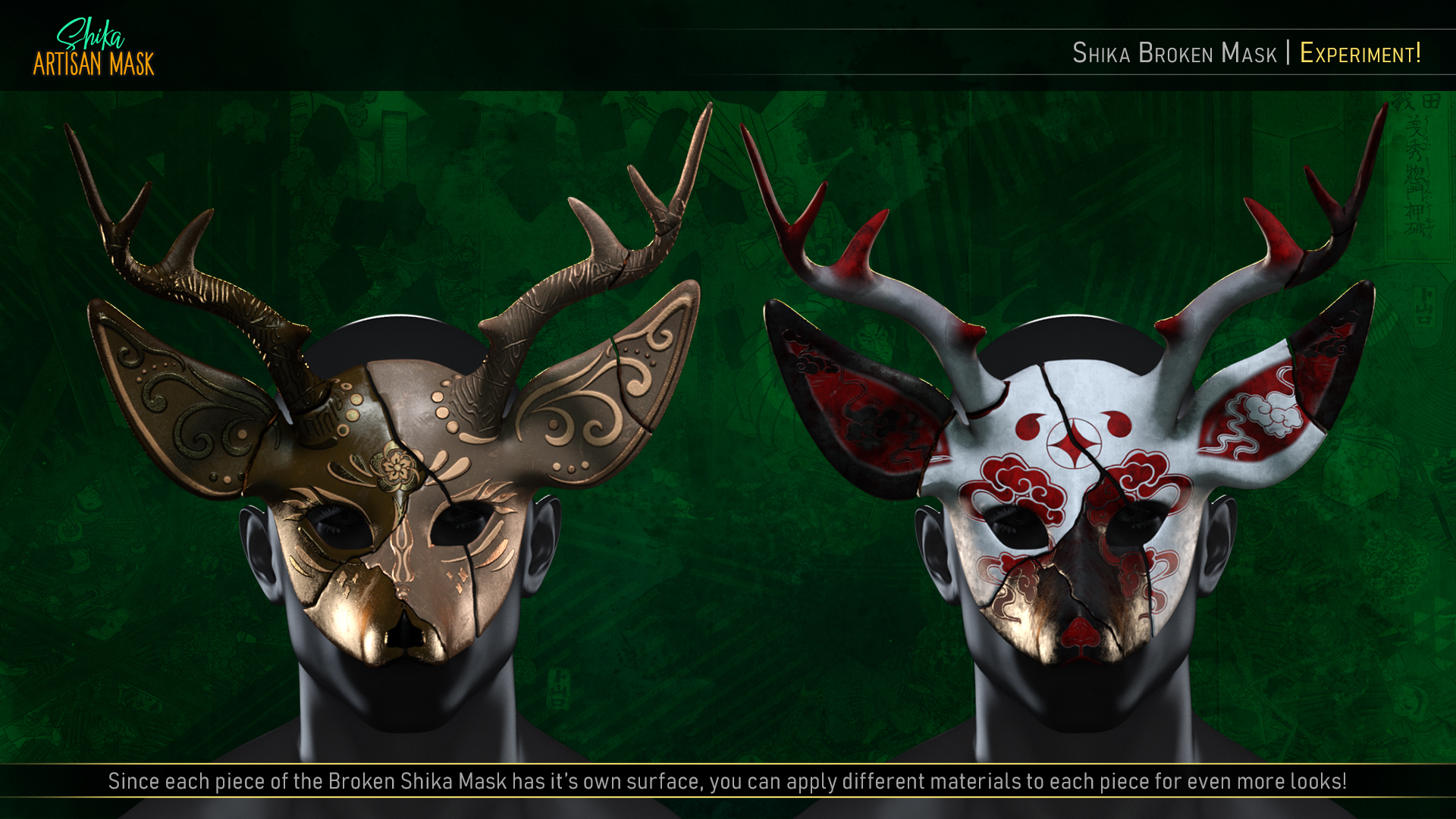 FPE Artisan Mask Shika for Genesis 8 and 9 | Daz 3D