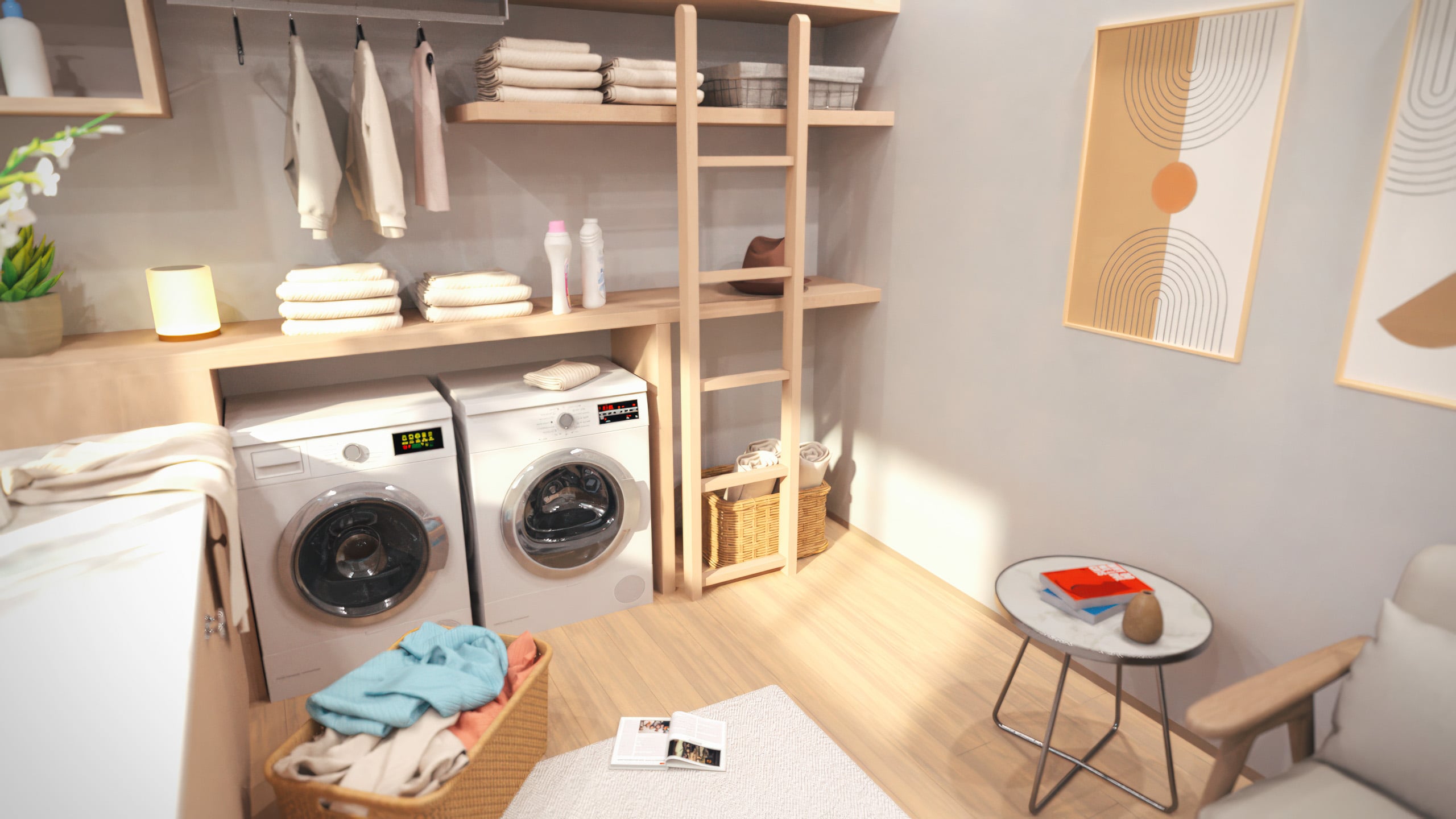 Laundry Room Scene 01 | Daz 3D