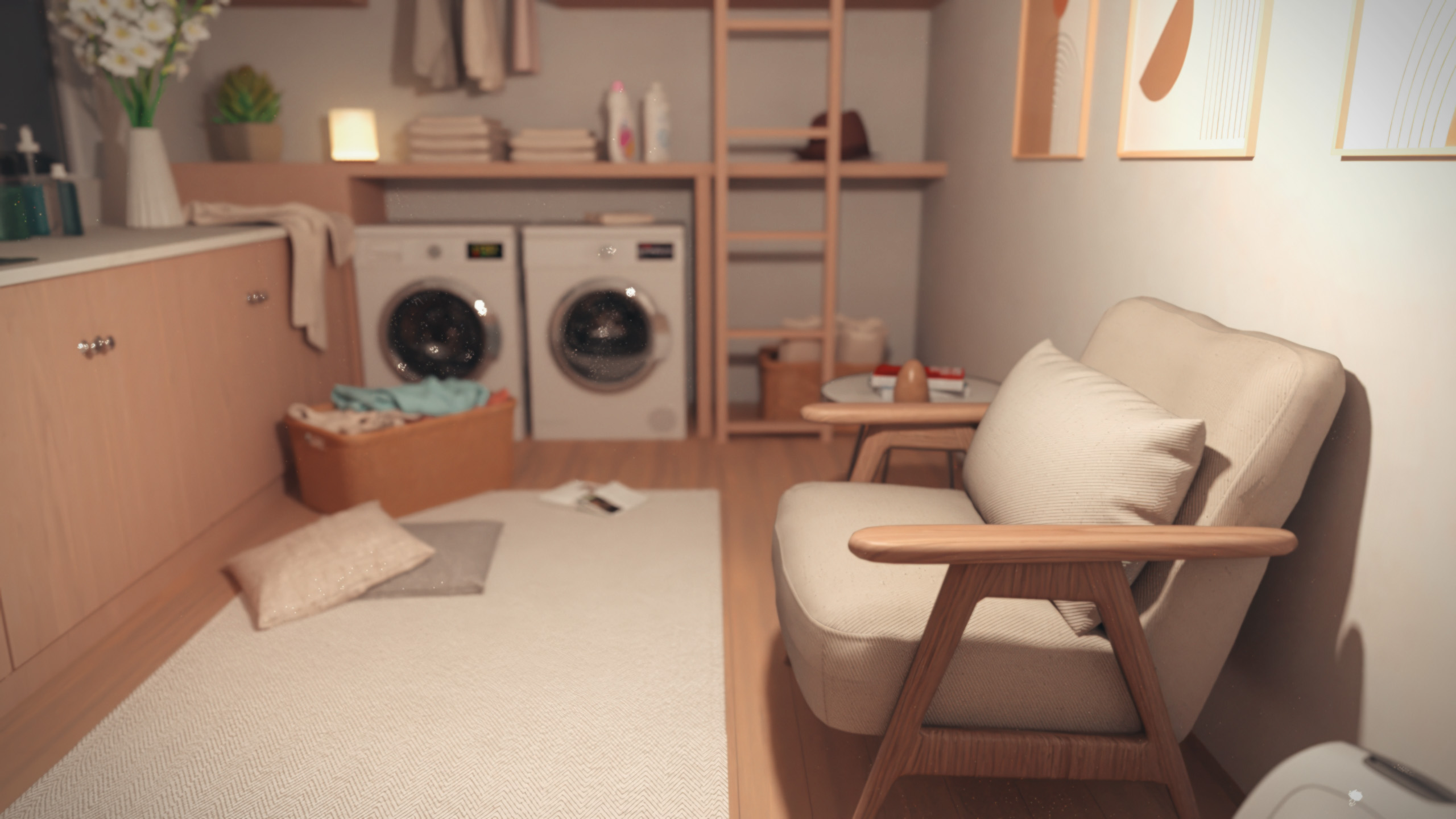 Laundry Room Scene 01 | Daz 3D