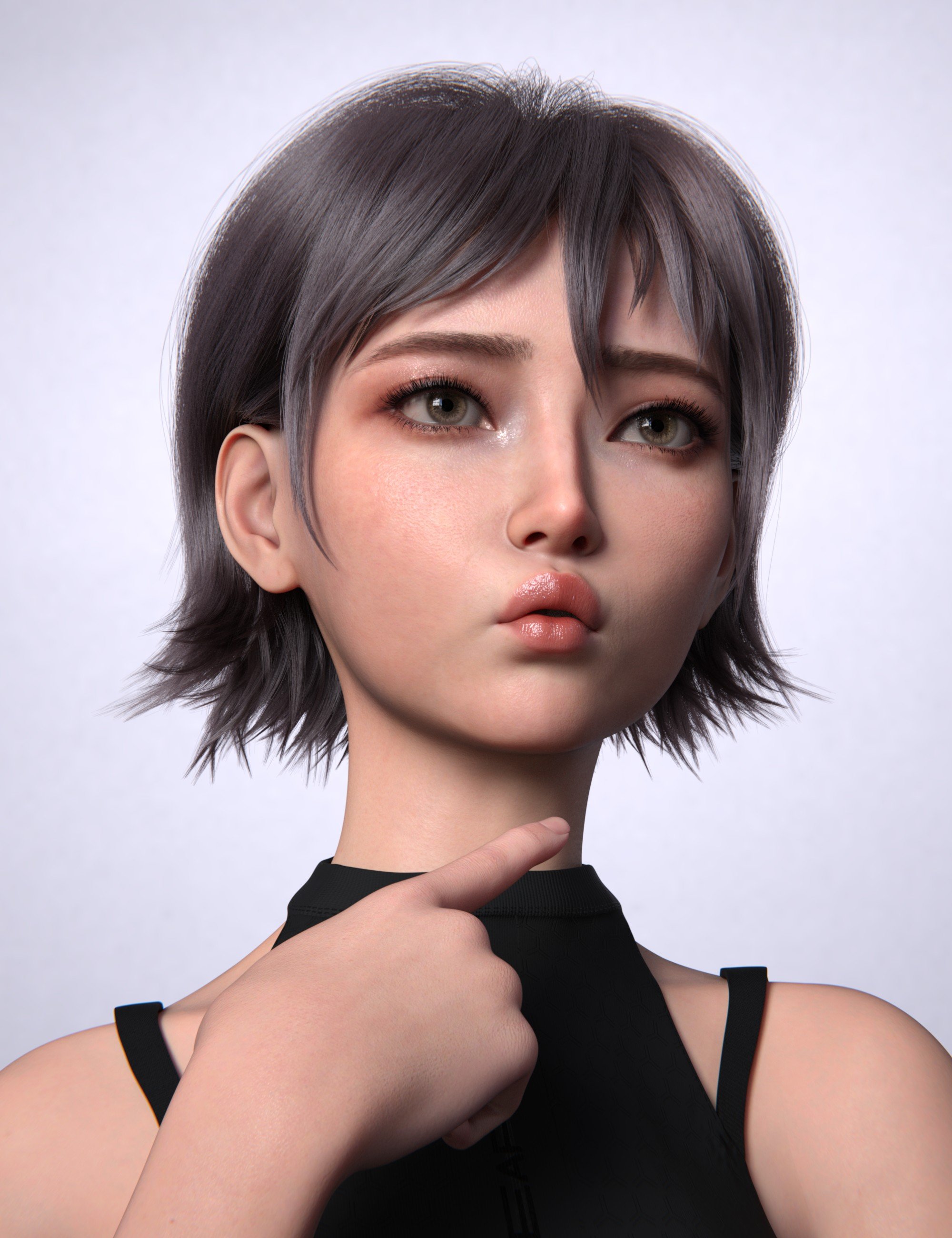 dForce AK Vibrant Hair for Genesis 9 | Daz 3D