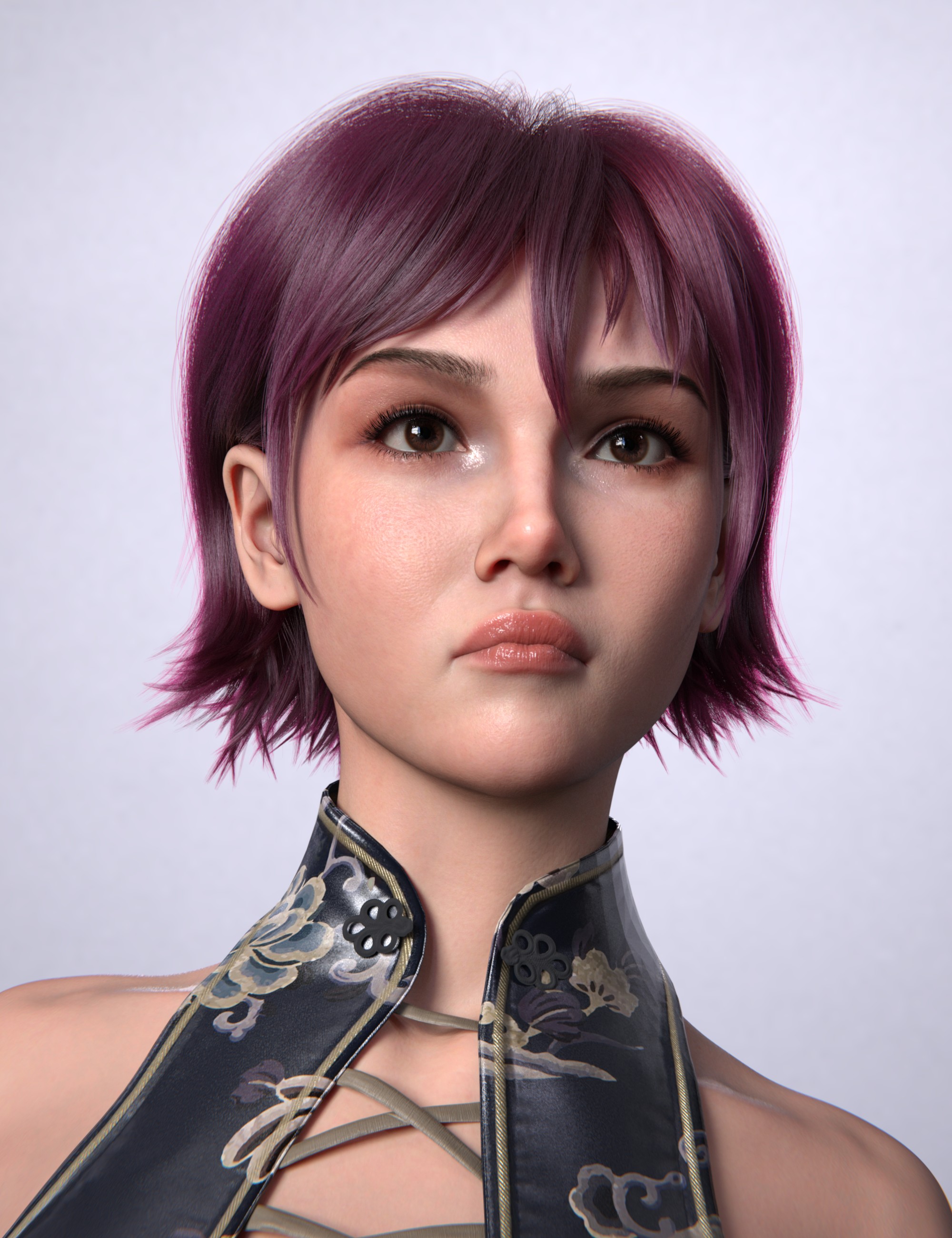 dForce AK Vibrant Hair for Genesis 9 | Daz 3D