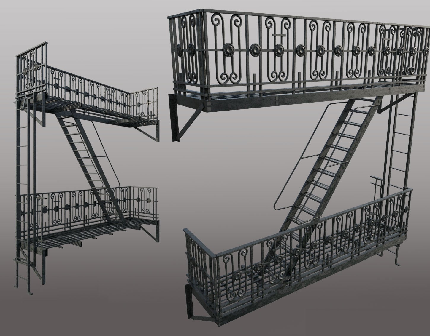 Brownstone Houses | Daz 3D