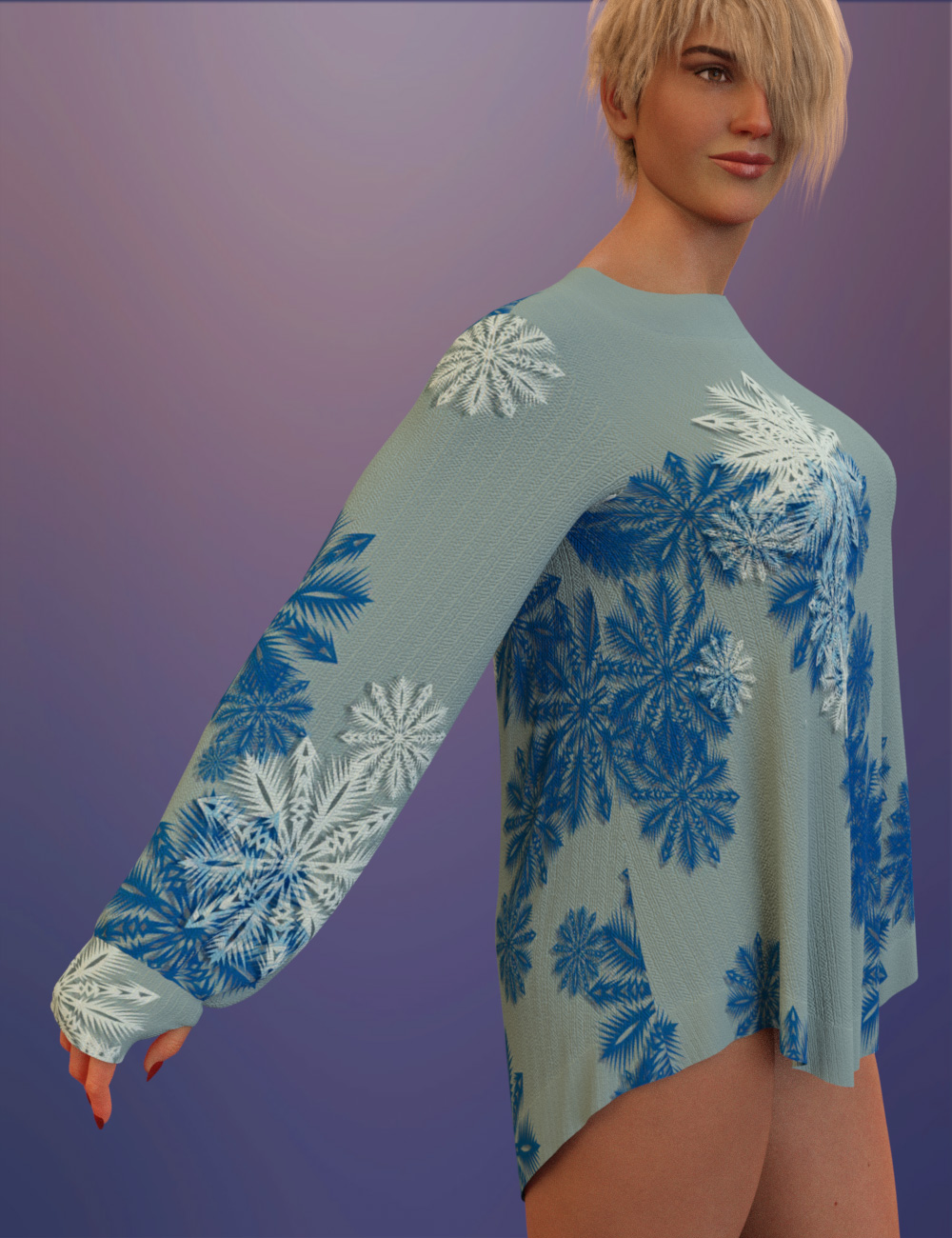 SIC dForce Jilly Sweater for Genesis 9 | Daz 3D