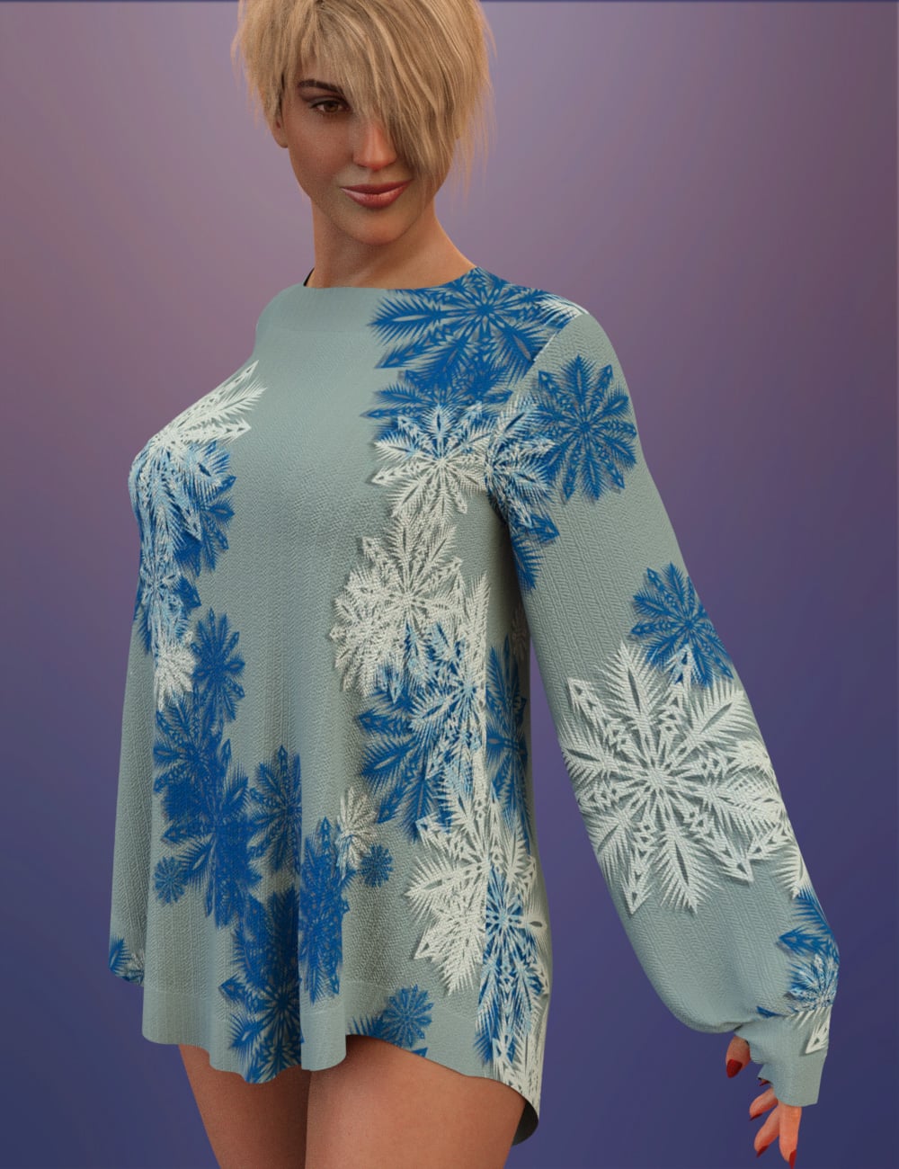 SIC dForce Jilly Sweater for Genesis 9 | Daz 3D