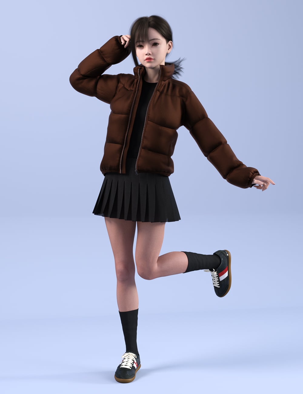 dForce HnC24 Basic Padded Jacket and Vest for Genesis 9 | Daz 3D