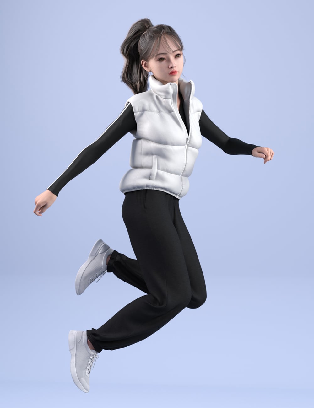 dForce HnC24 Basic Padded Jacket and Vest for Genesis 9 | Daz 3D