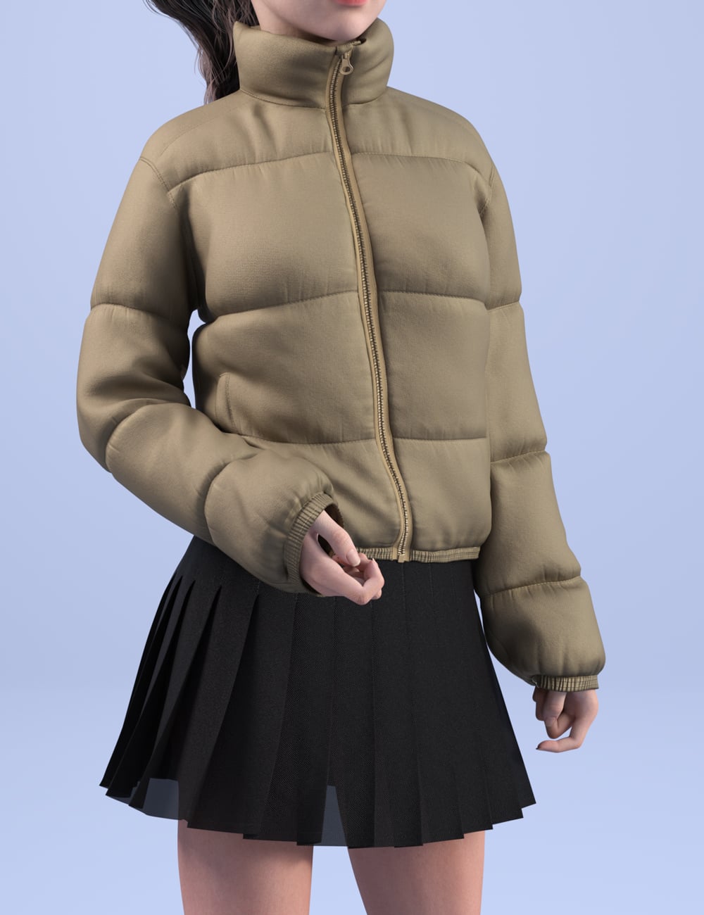 dForce HnC24 Basic Padded Jacket and Vest for Genesis 9 | Daz 3D
