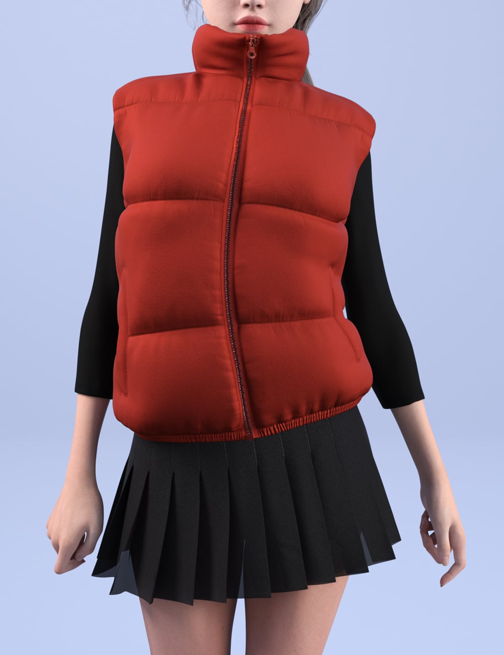 dForce HnC24 Basic Padded Jacket and Vest for Genesis 9 | Daz 3D
