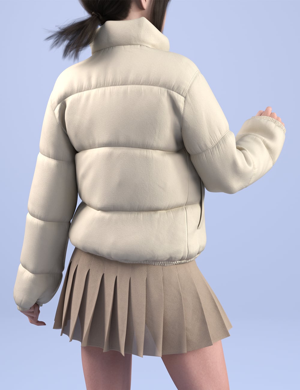 dForce HnC24 Basic Padded Jacket and Vest for Genesis 9 | Daz 3D