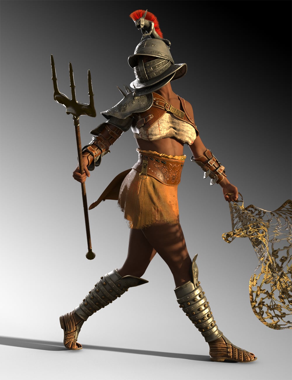 dForce Titus Gladiator Outfit for Genesis 9 | Daz 3D