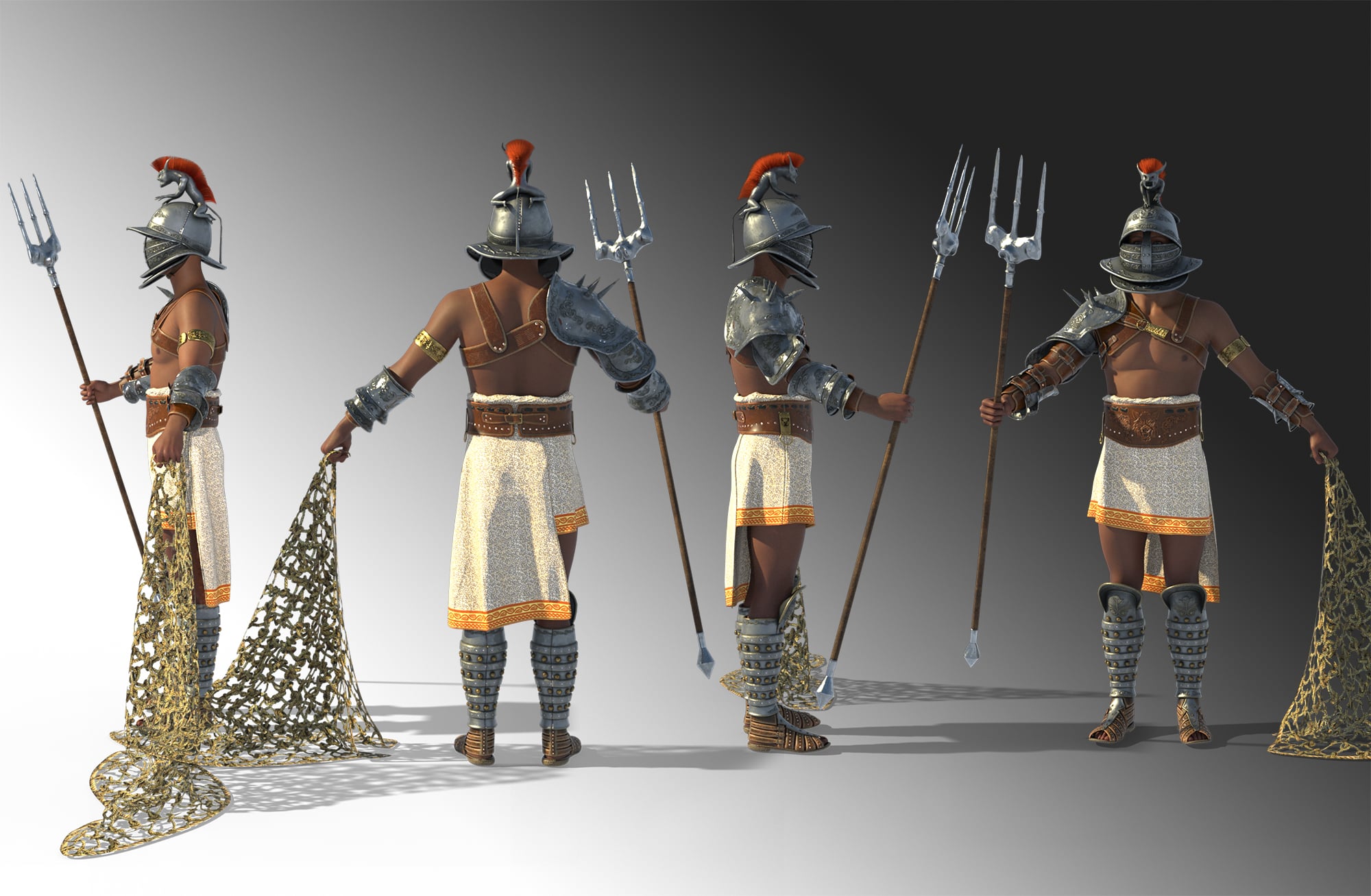 dForce Titus Gladiator Outfit for Genesis 9 | Daz 3D