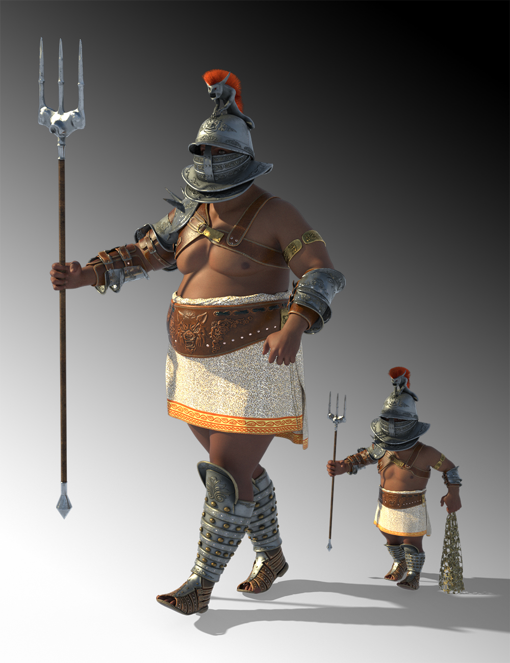 dForce Titus Gladiator Outfit for Genesis 9 | Daz 3D