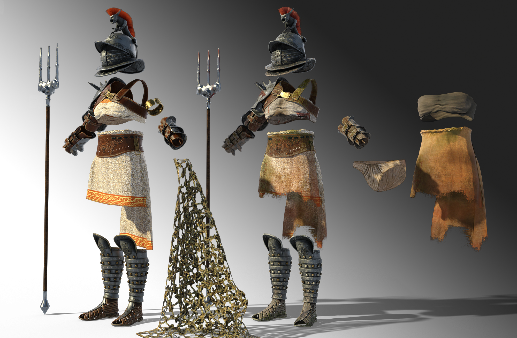 dForce Titus Gladiator Outfit for Genesis 9 | Daz 3D