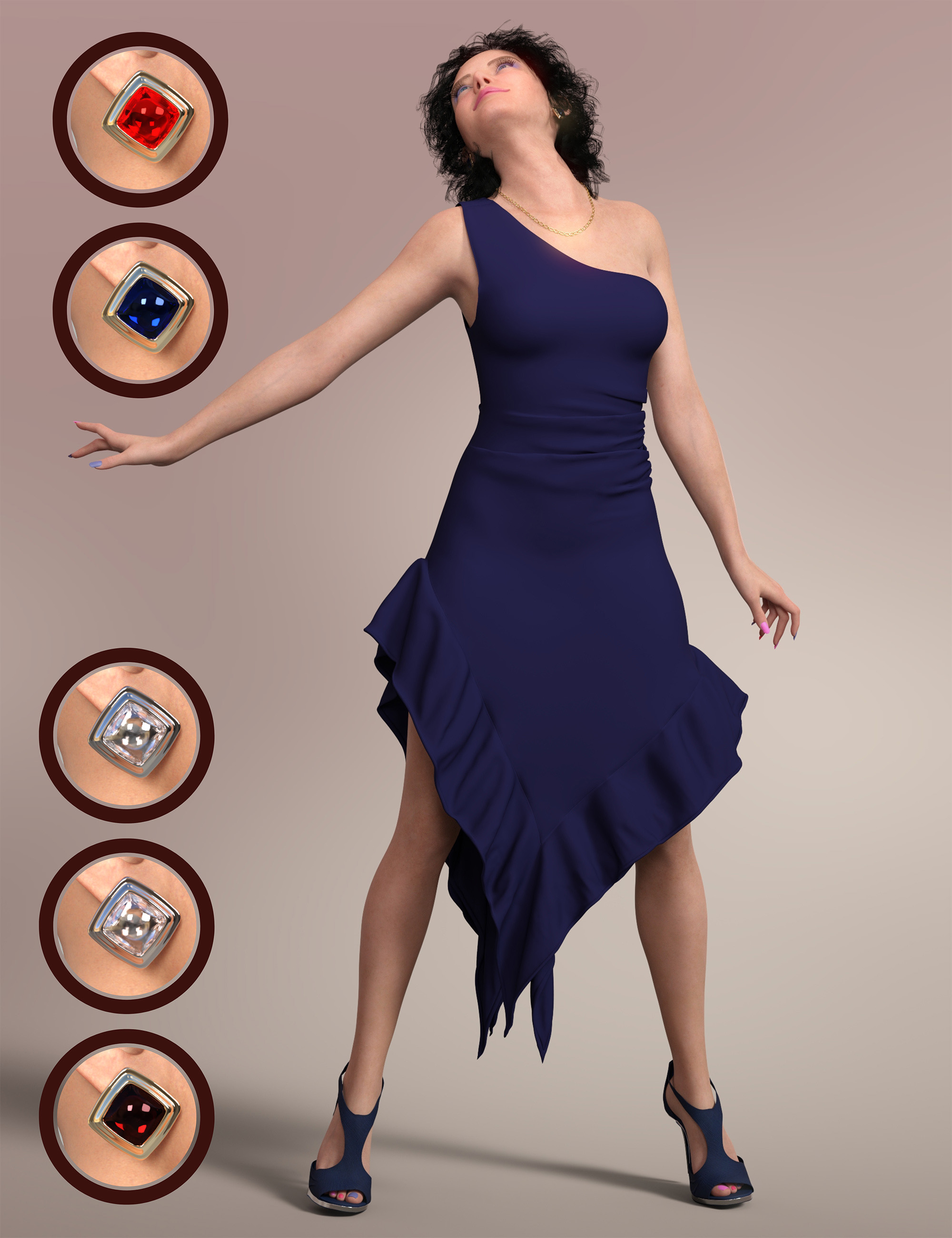 dForce Alia Outfit for Genesis 9 | Daz 3D