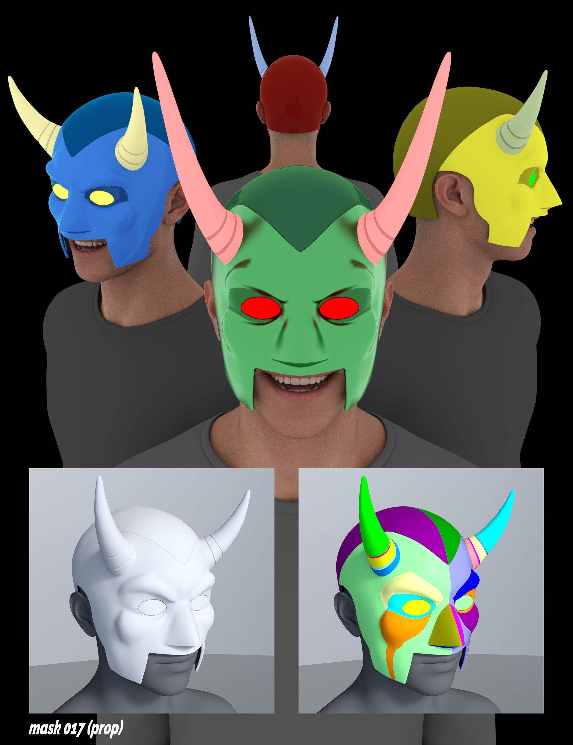Mask 017 MMKBProp | Daz 3D
