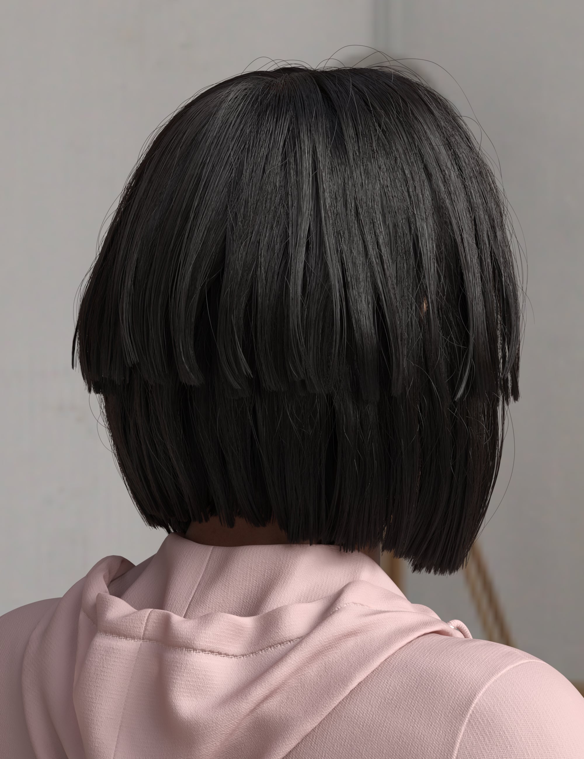 HS Choppy Bob Hair for Genesis 9 | Daz 3D