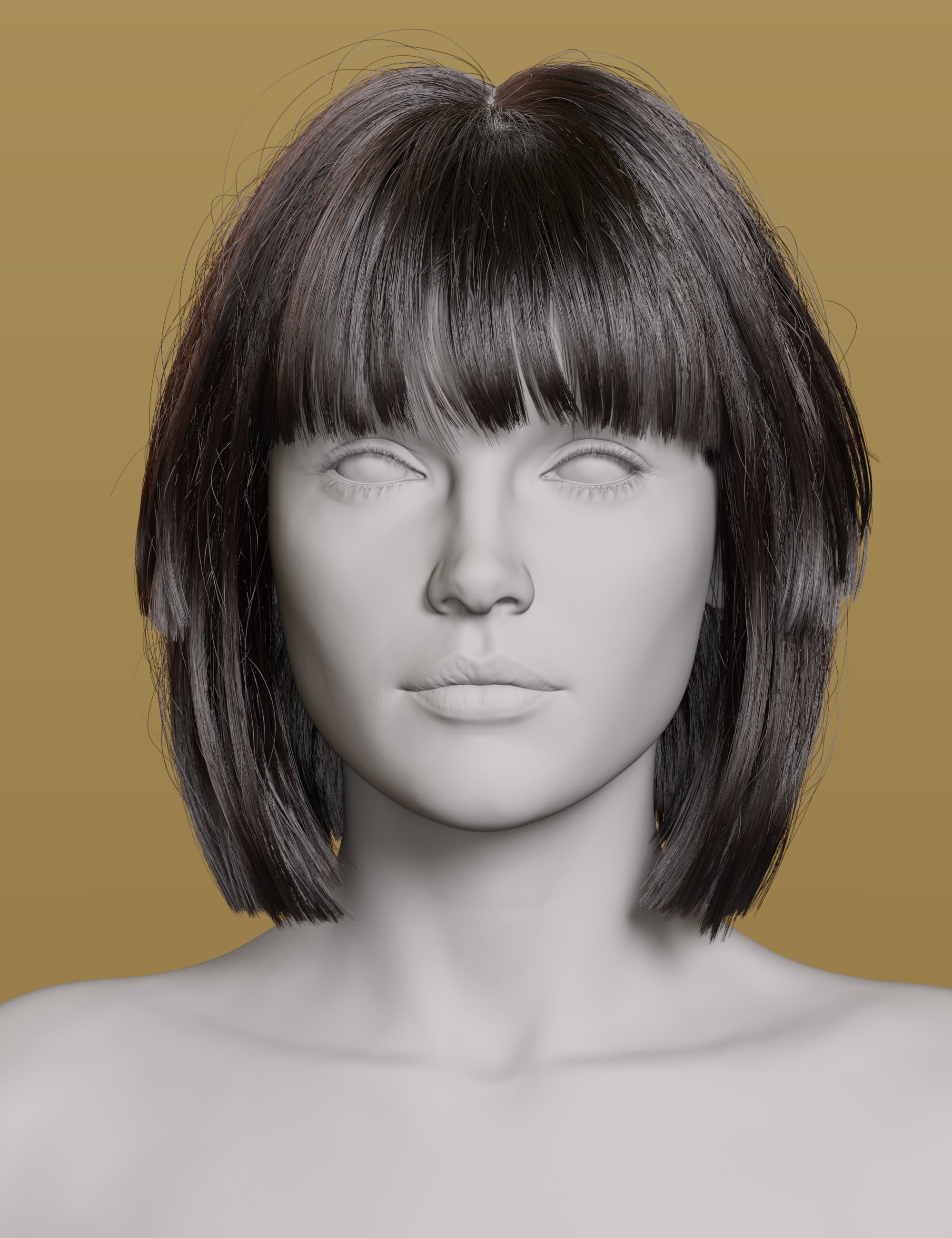 HS Choppy Bob Hair for Genesis 9 | Daz 3D