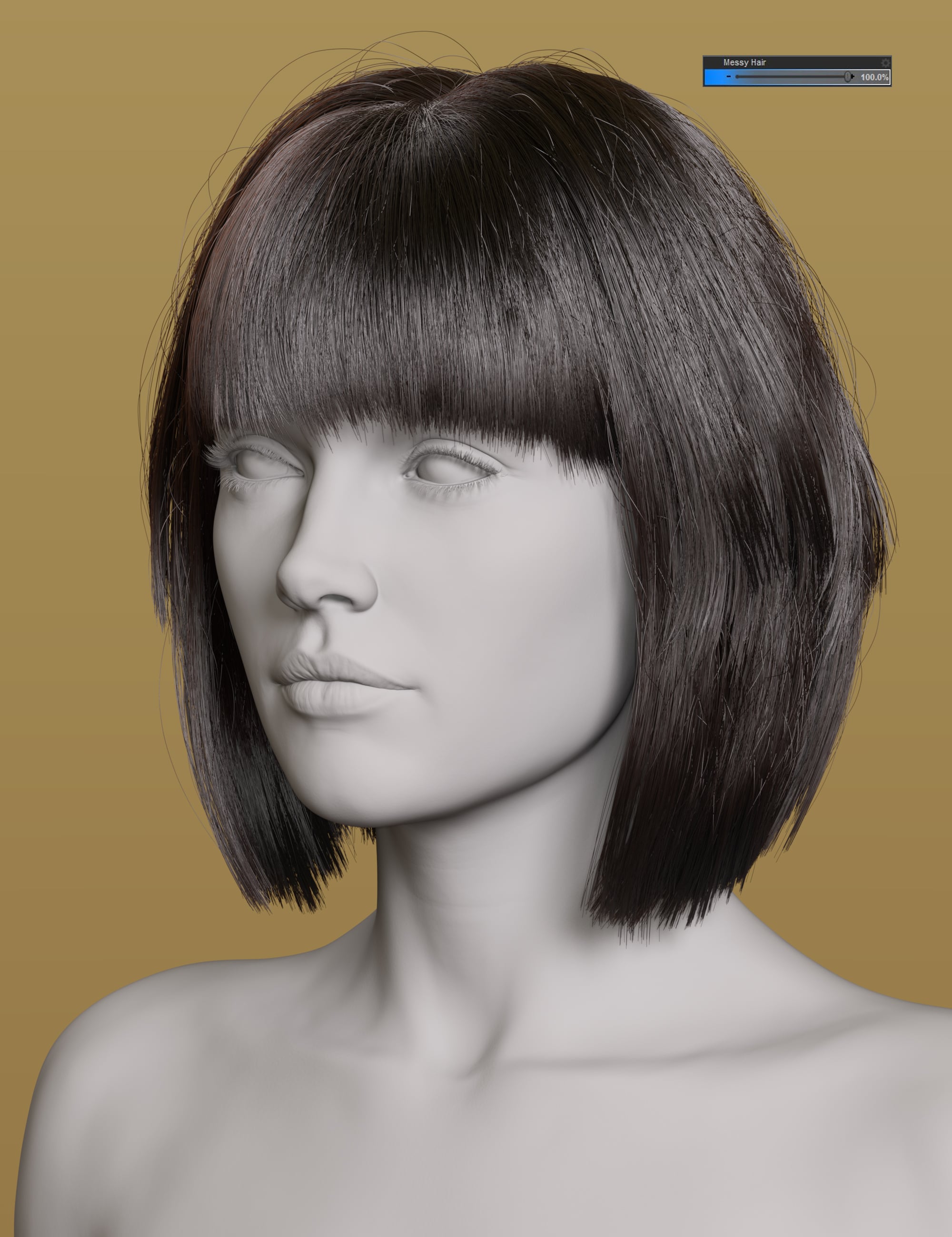 HS Choppy Bob Hair for Genesis 9 | Daz 3D