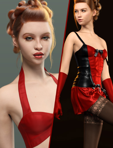 RY Louna HD Character, Hair and Clothing Bundle | Daz 3D