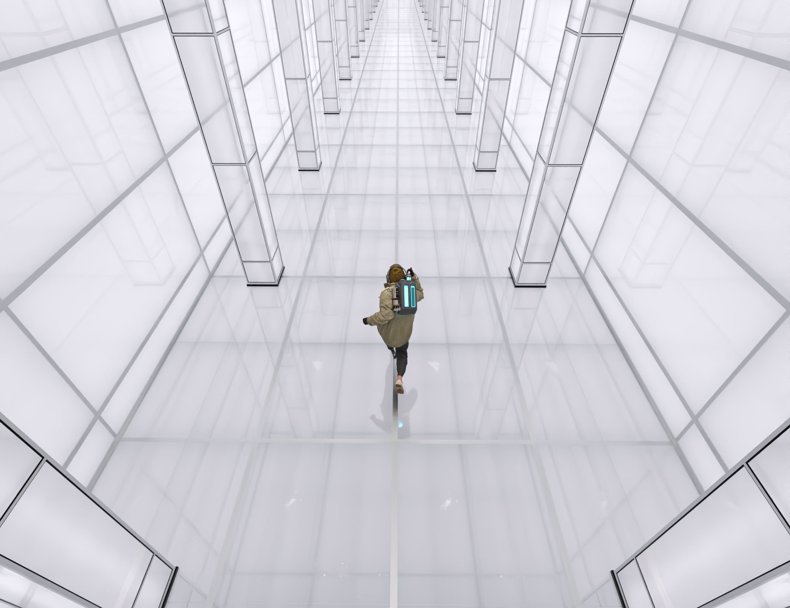 HT White Hall Corridor The Hive | Daz 3D