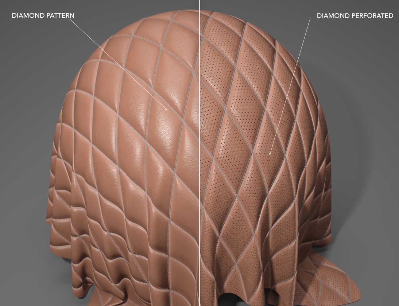 Quilt Leather - Iray Shaders | Daz 3D
