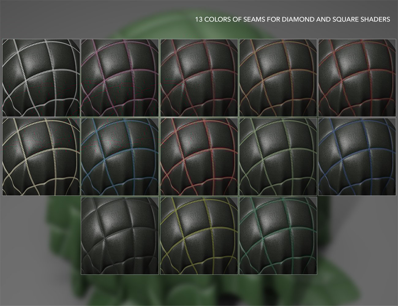 Quilt Leather - Iray Shaders | Daz 3D