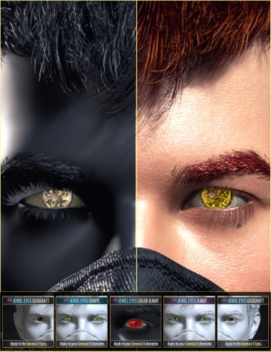 FPE Jewel Eyes for Genesis 9 | Daz 3D
