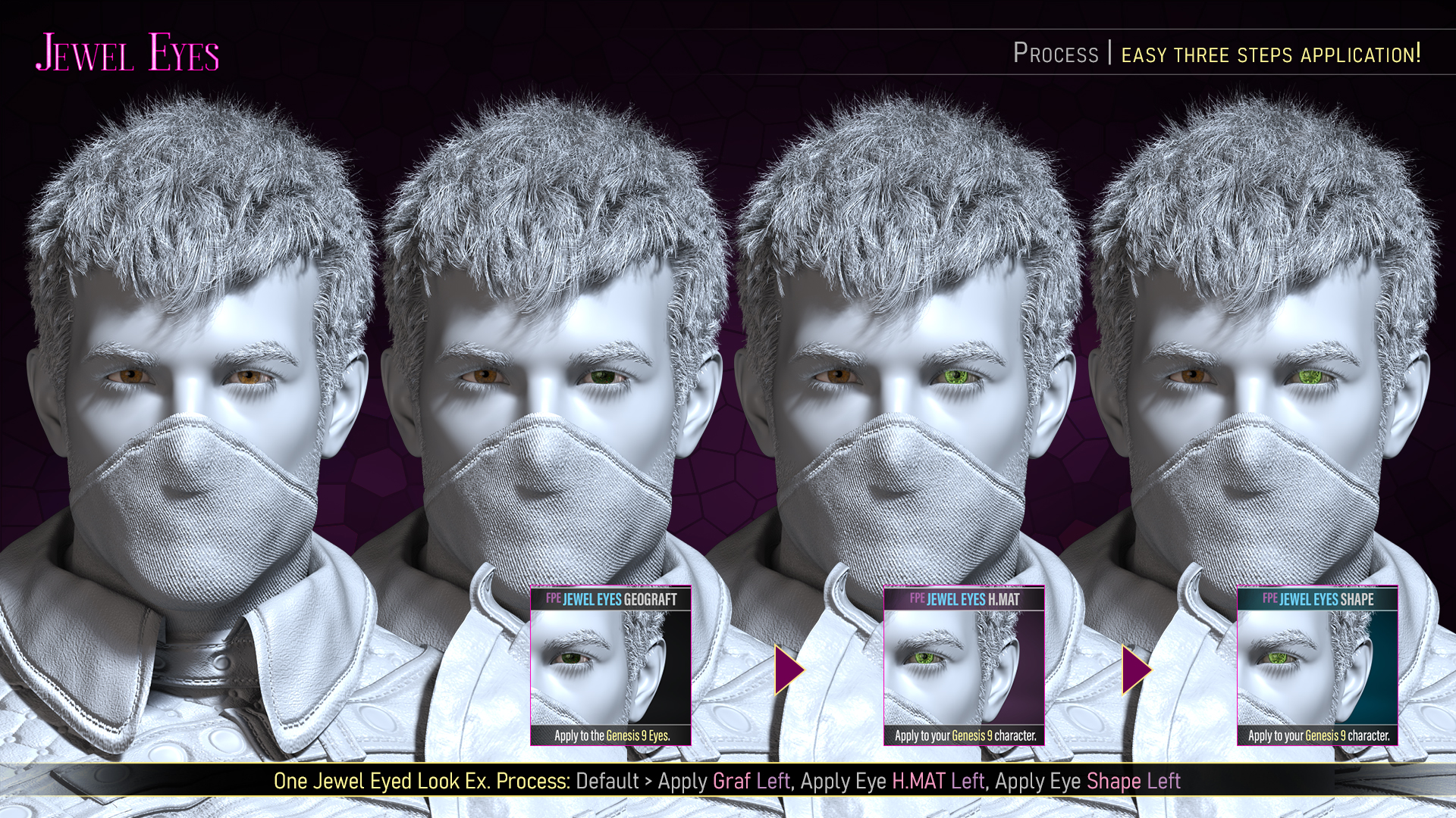 FPE Jewel Eyes for Genesis 9 | Daz 3D