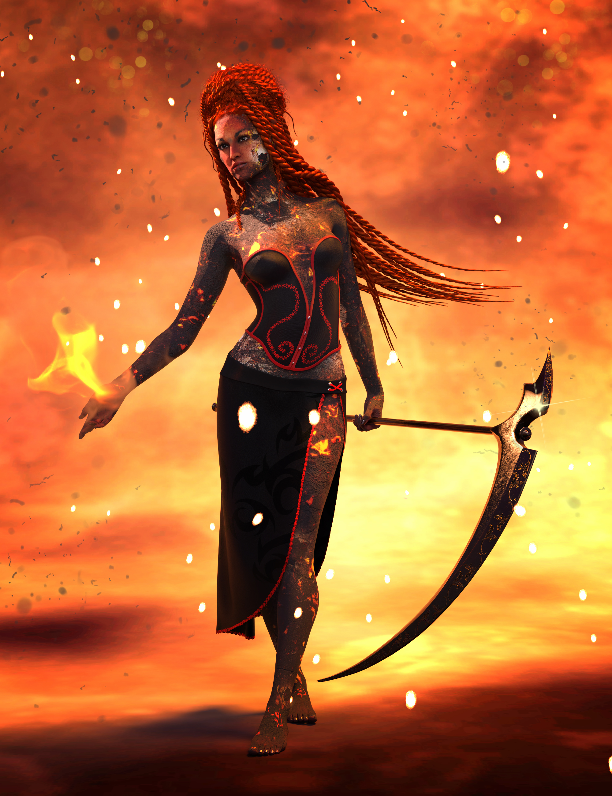 dForce Ash Queen Outfit for Genesis 9 | Daz 3D