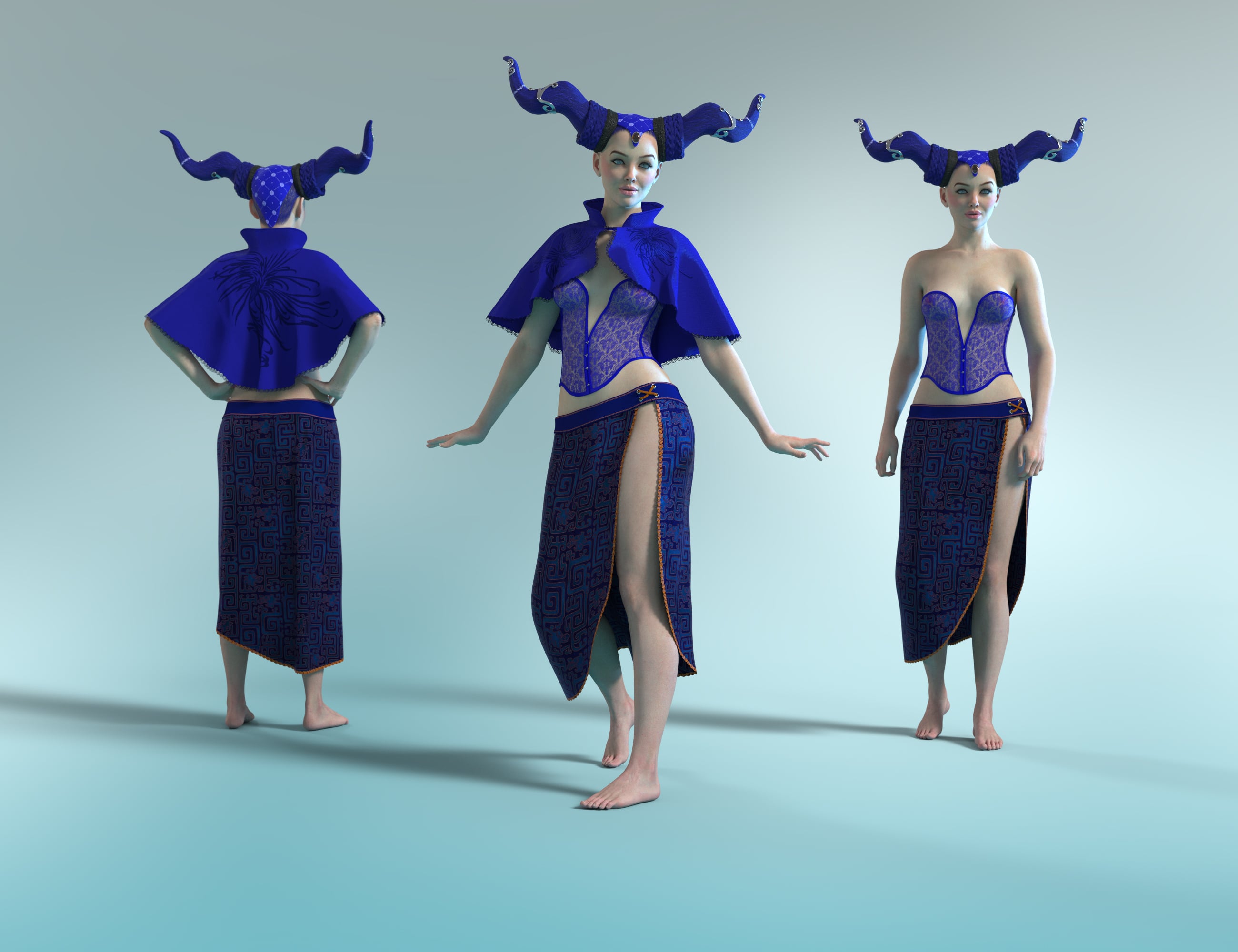 dForce Ash Queen Outfit for Genesis 9 | Daz 3D