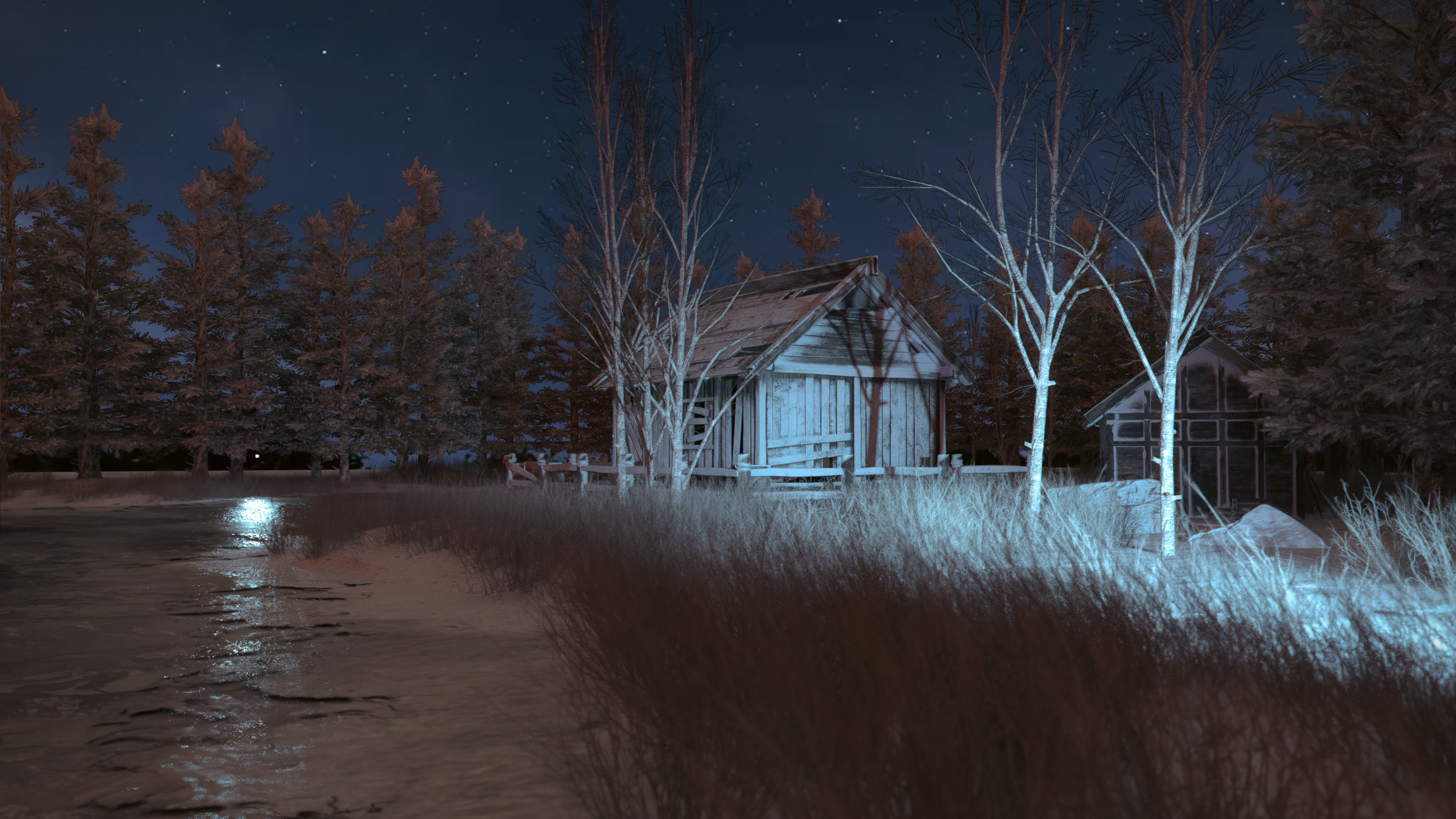 Frozen Lake Cabin | Daz 3D