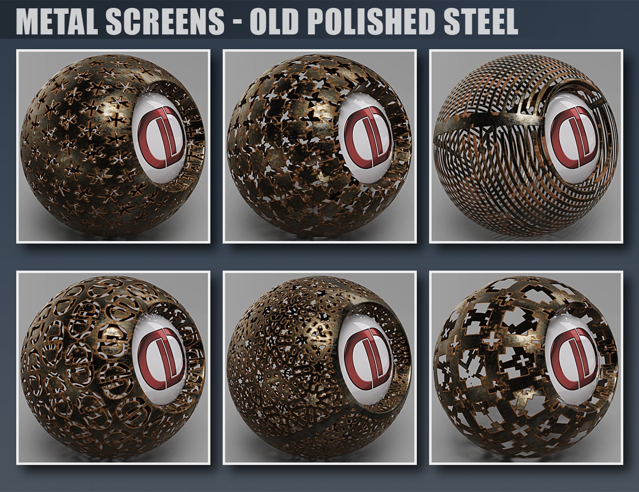 DD PBR Metal Screen Shaders for Iray | Daz 3D