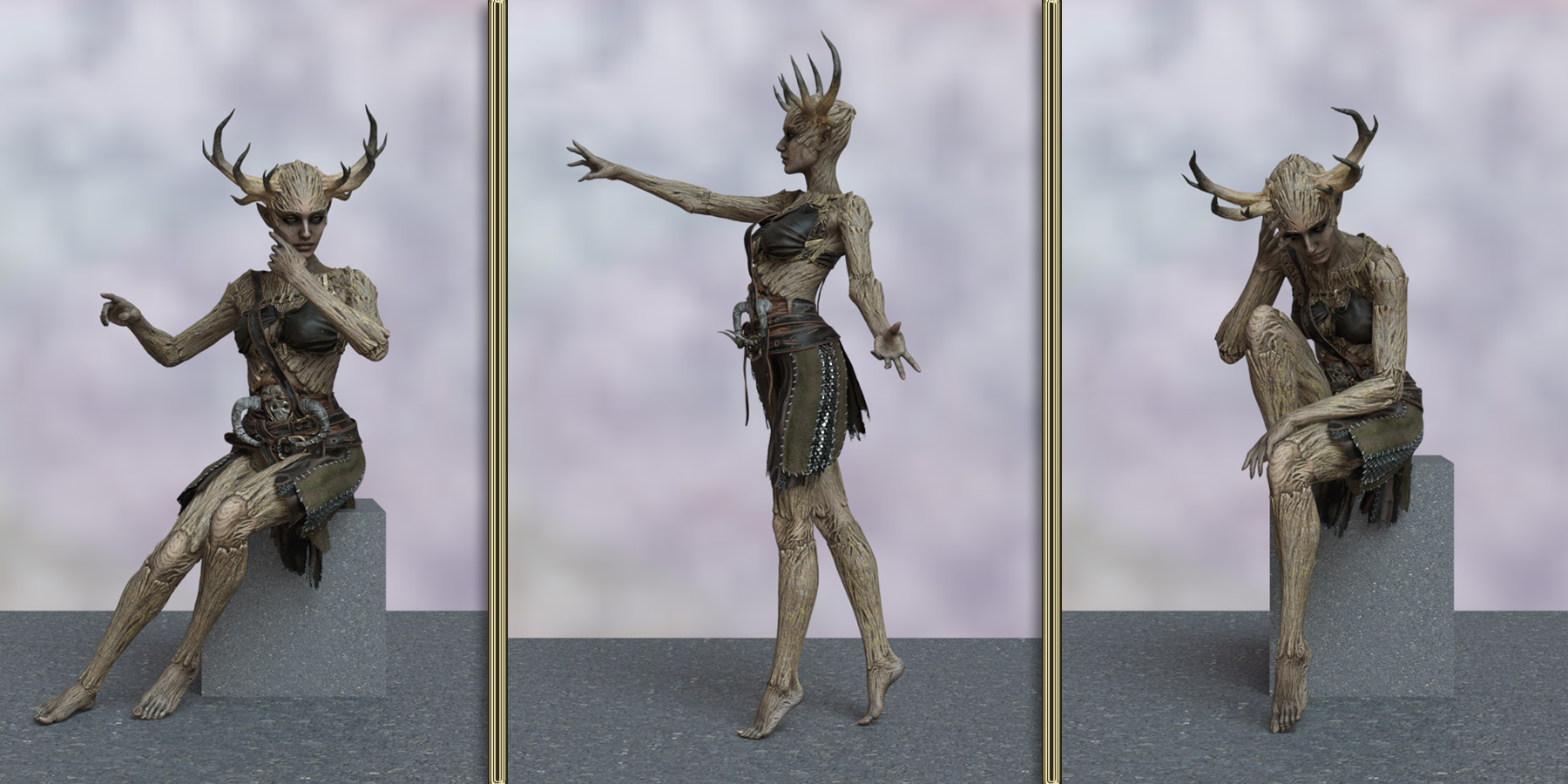 Dryad Field Poses for Sylvia 9 Dryad | Daz 3D