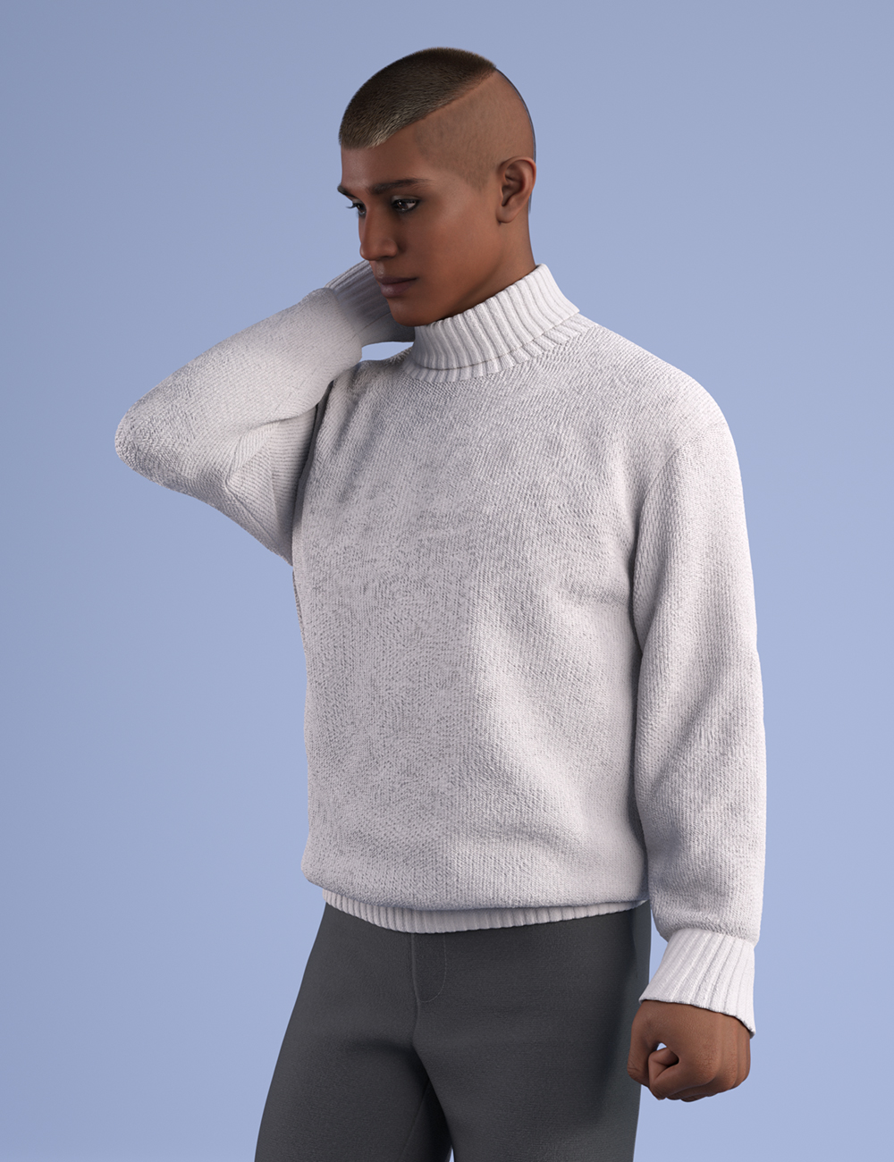 dForce HnC24 Turtleneck Sweater outfits for Genesis 9 | Daz 3D