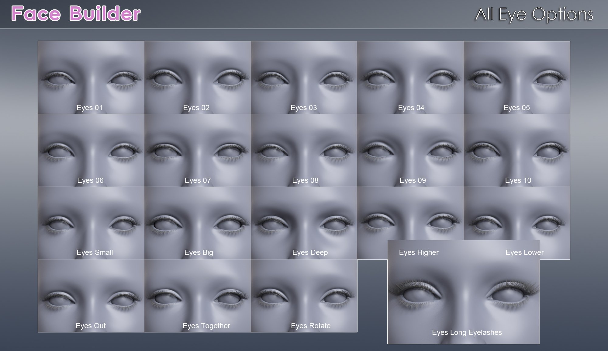 P3D Face Builder for Genesis 9 Feminine | Daz 3D