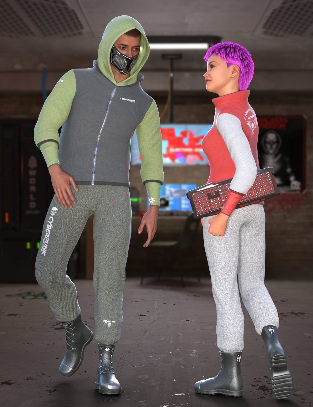 Cyberpunk Hacker for Geneis 9 | Daz 3D