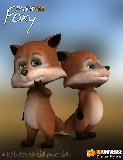 Pocket Pets Foxy | Daz 3D